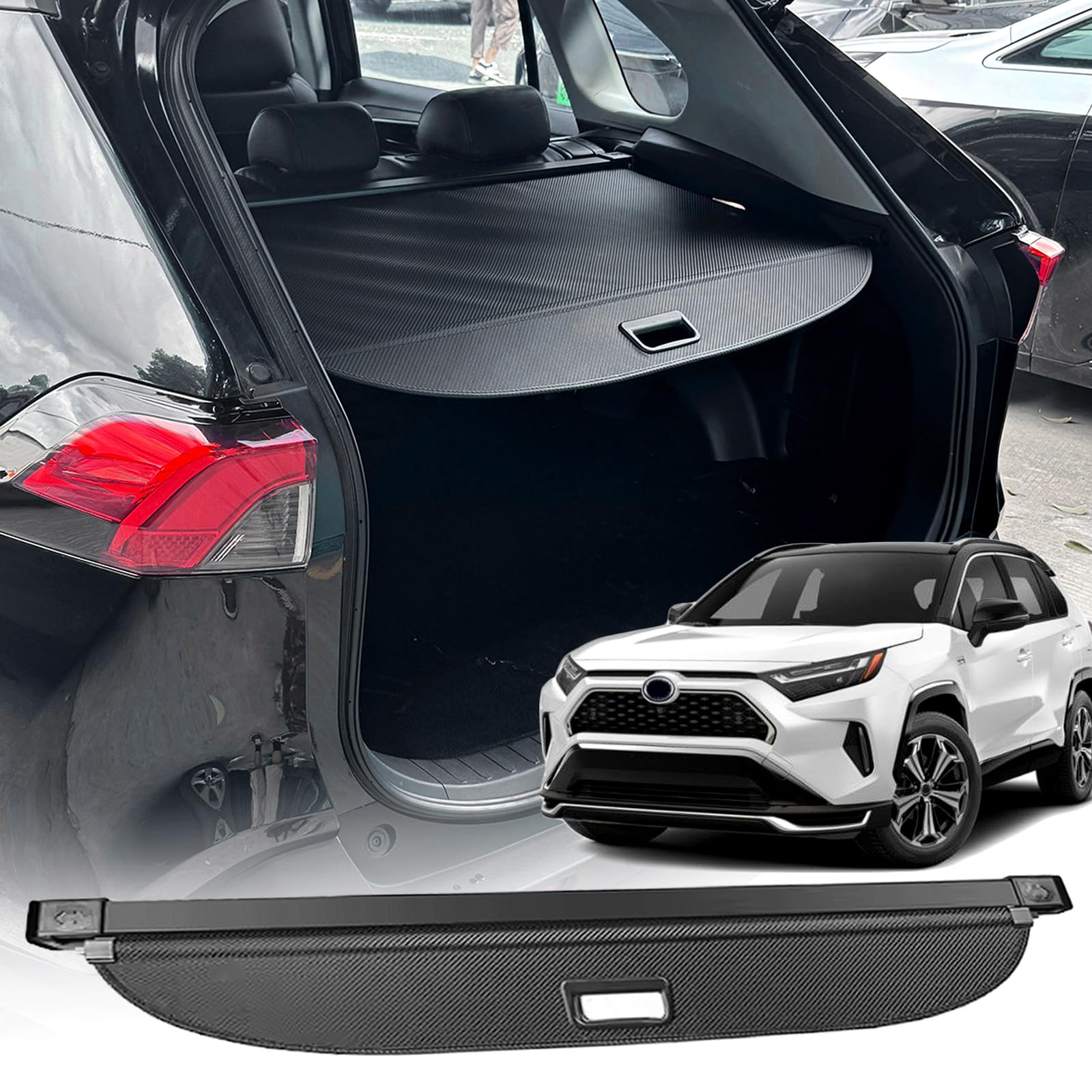 Snapklik.com : Volcaner For 2019-2025 Toyota RAV4 Cargo Cover