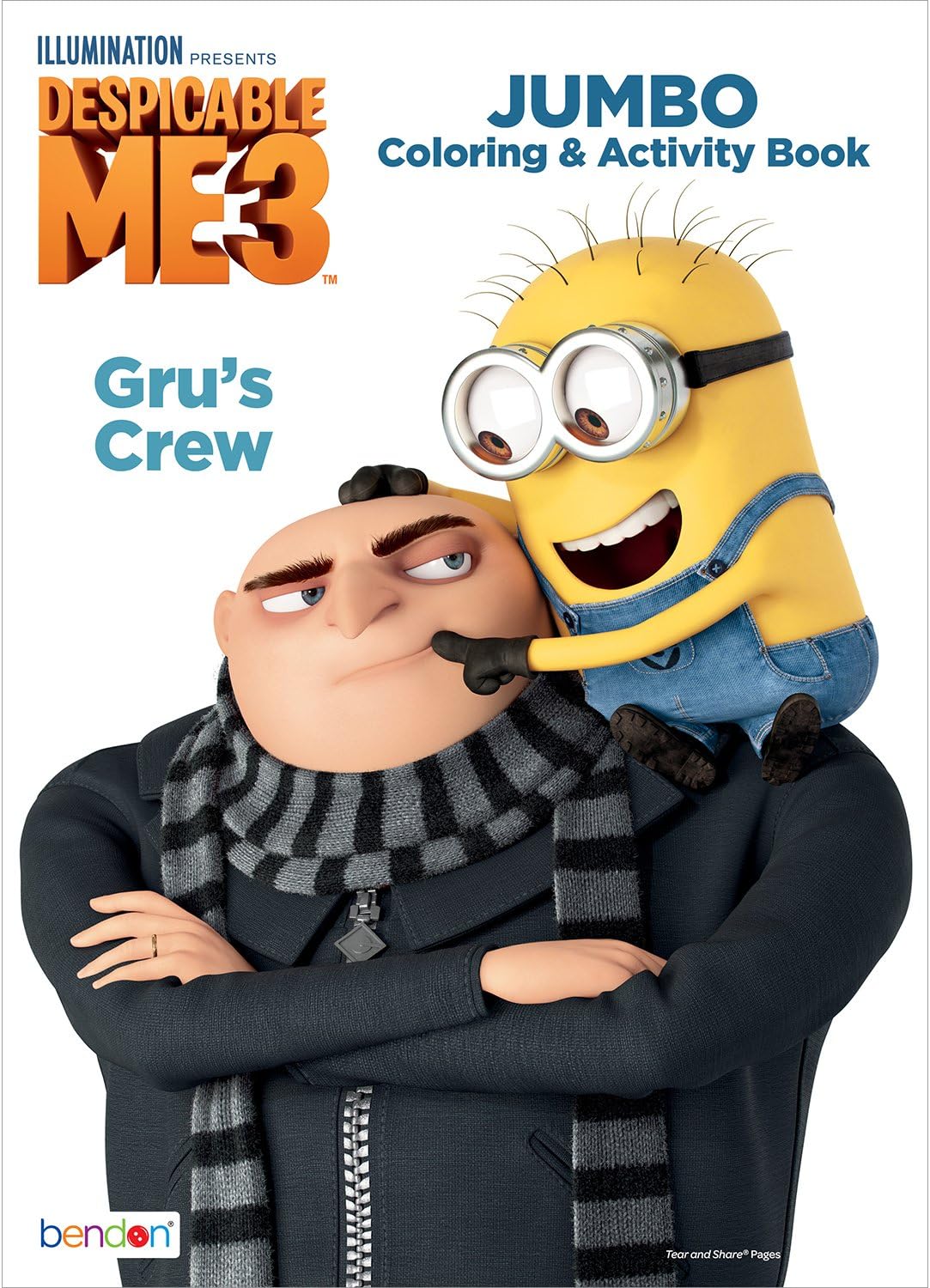 Amazon.com: Despicable Me Bendon 3 Jumbo Coloring and Activity Book ...