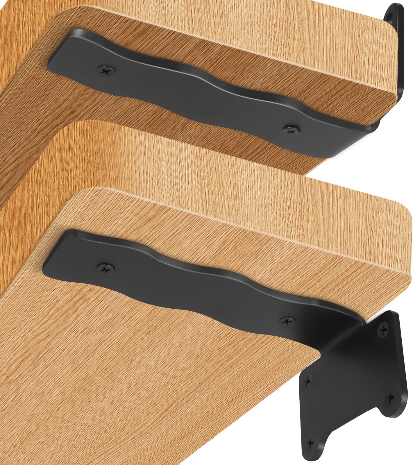 Amazon.com: Heavy Duty L Shelf Bracket 6 Pack - 6 Inch Floating Shelf ...