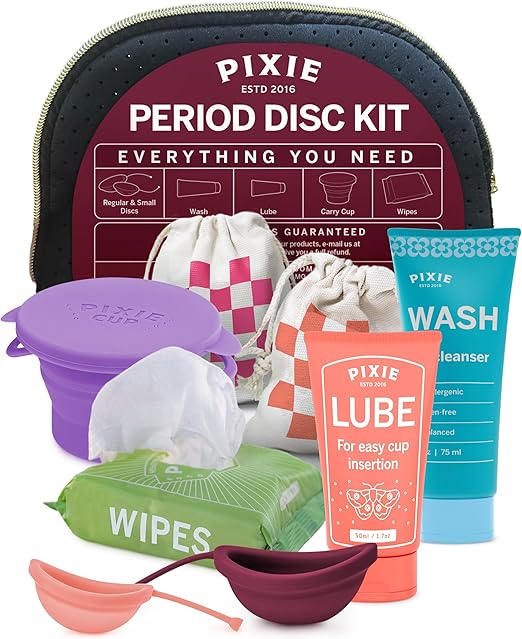 Amazon.com: Pixie Menstrual Disc Kit - No Metals or Toxins - 100% ...
