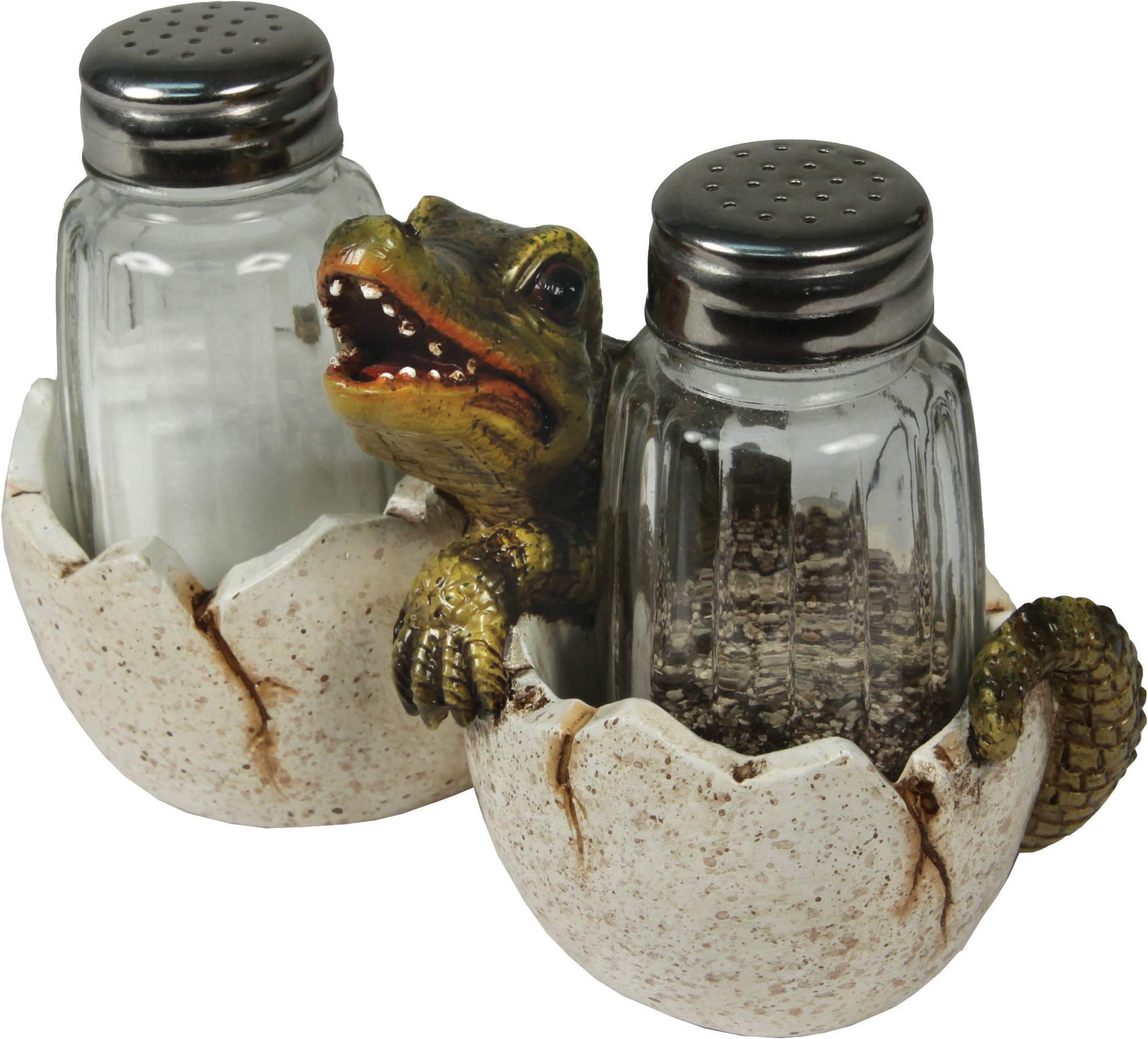 Amazon.com: Fine Ceramic Alligator Cooking Chef Salt & Pepper Shakers ...