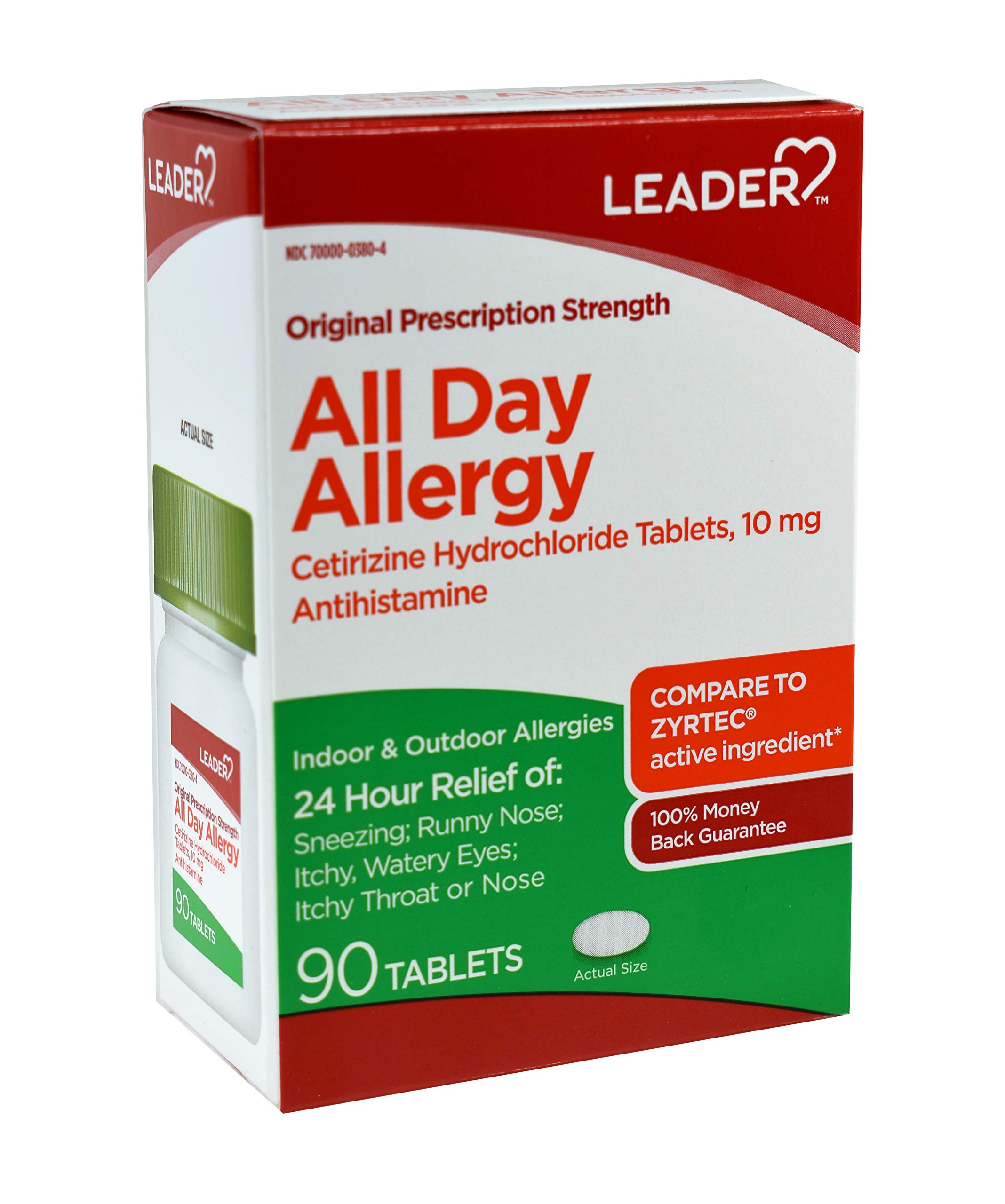 Snapklik.com : Leader 24 Hour All Day Allergy Relief