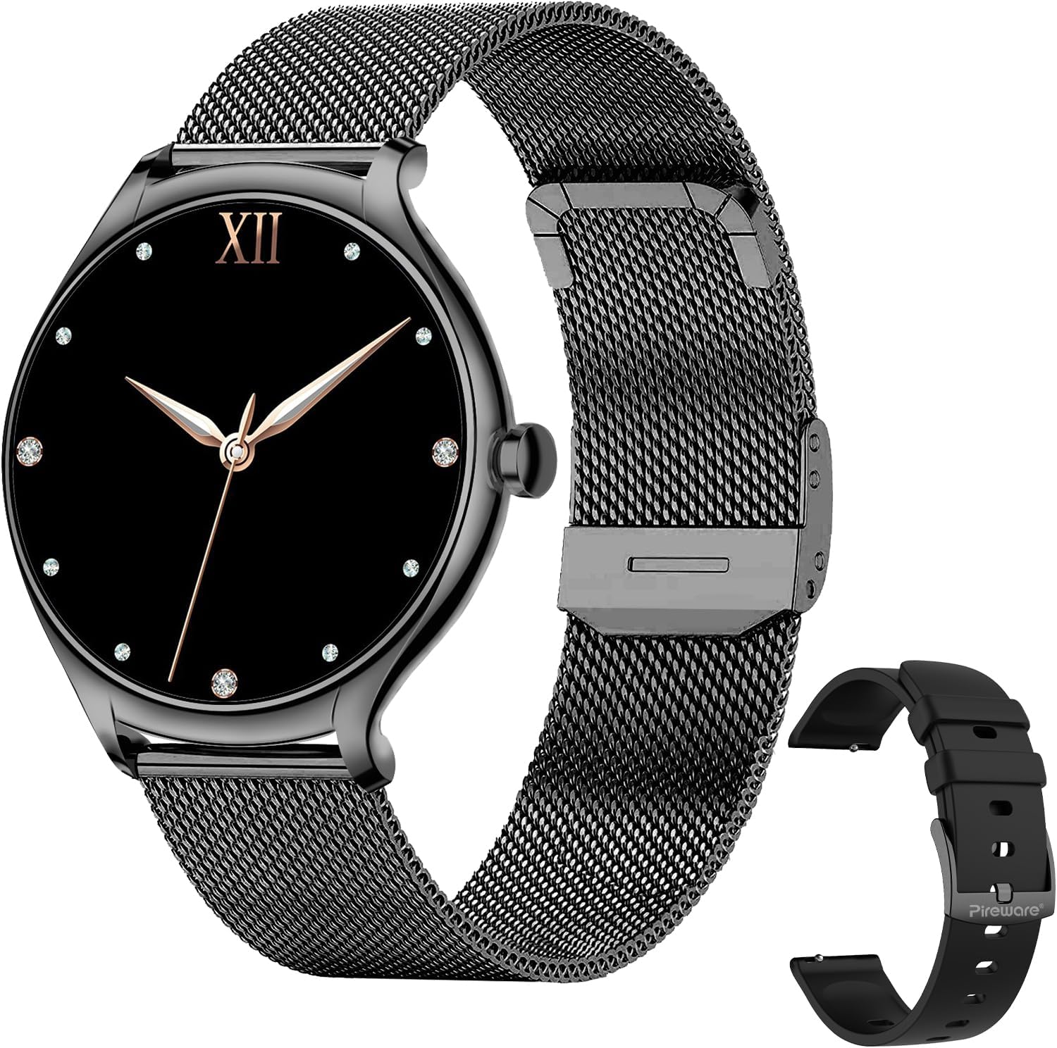 Pireware Harmony 4 Smartwatch Damen Premium Fitnessuhr mit Schrittzähler, Pulsuhr, Smartwatch ...