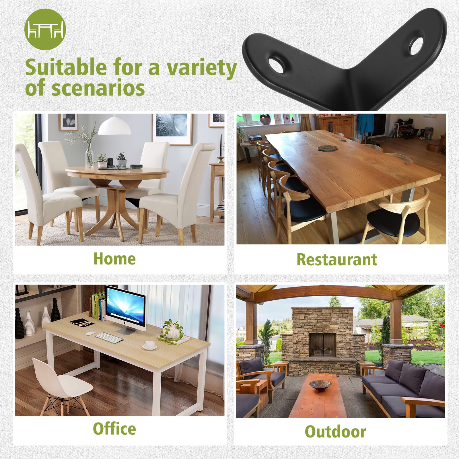 Snapklik.com : 8Pcs L Bracket Corner Braces, 90 Degree Corner Brackets ...