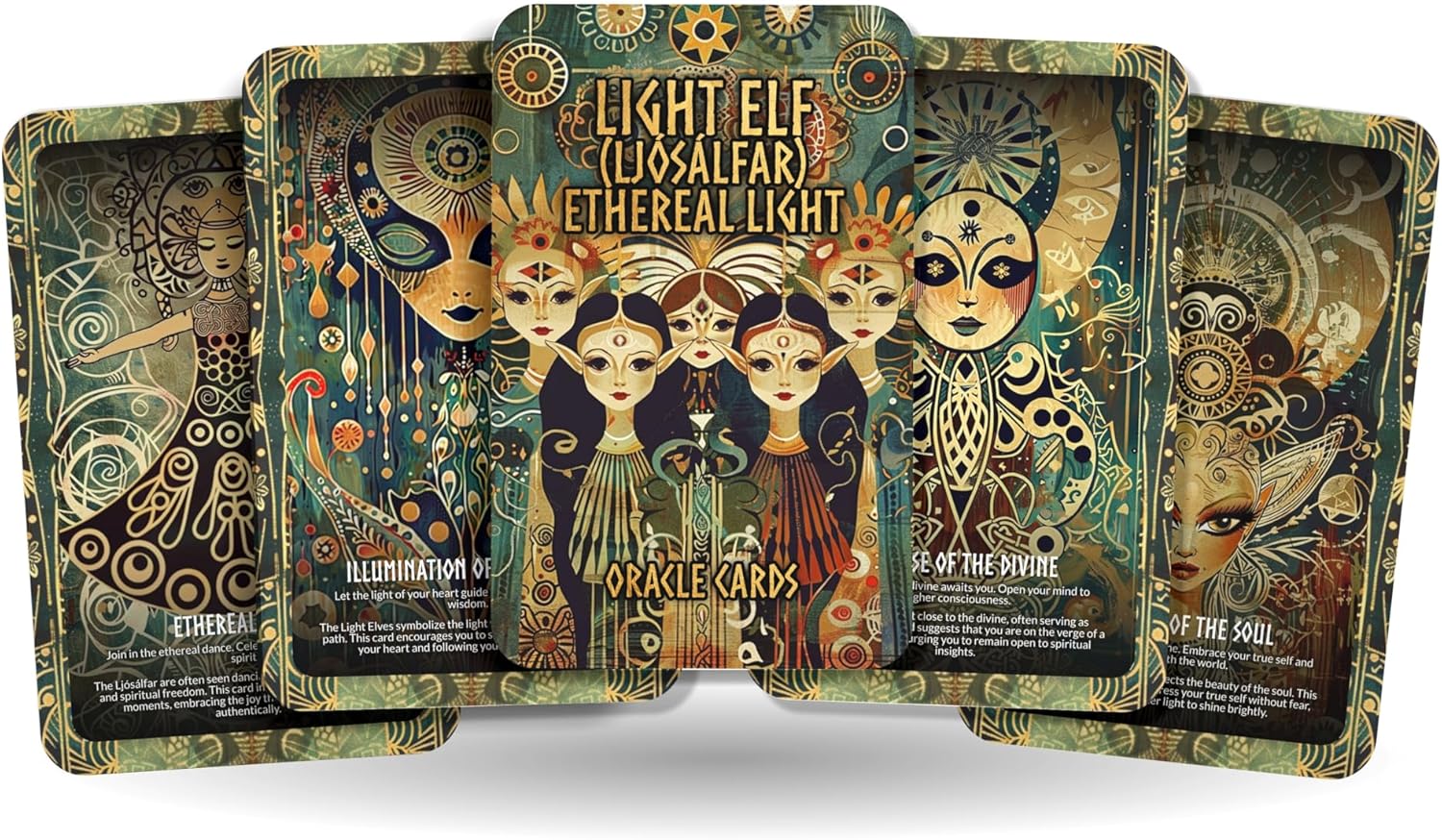 Amazon.com: Light Elf (Ljósálfar) - Ethereal Light Oracle Deck Cards ...