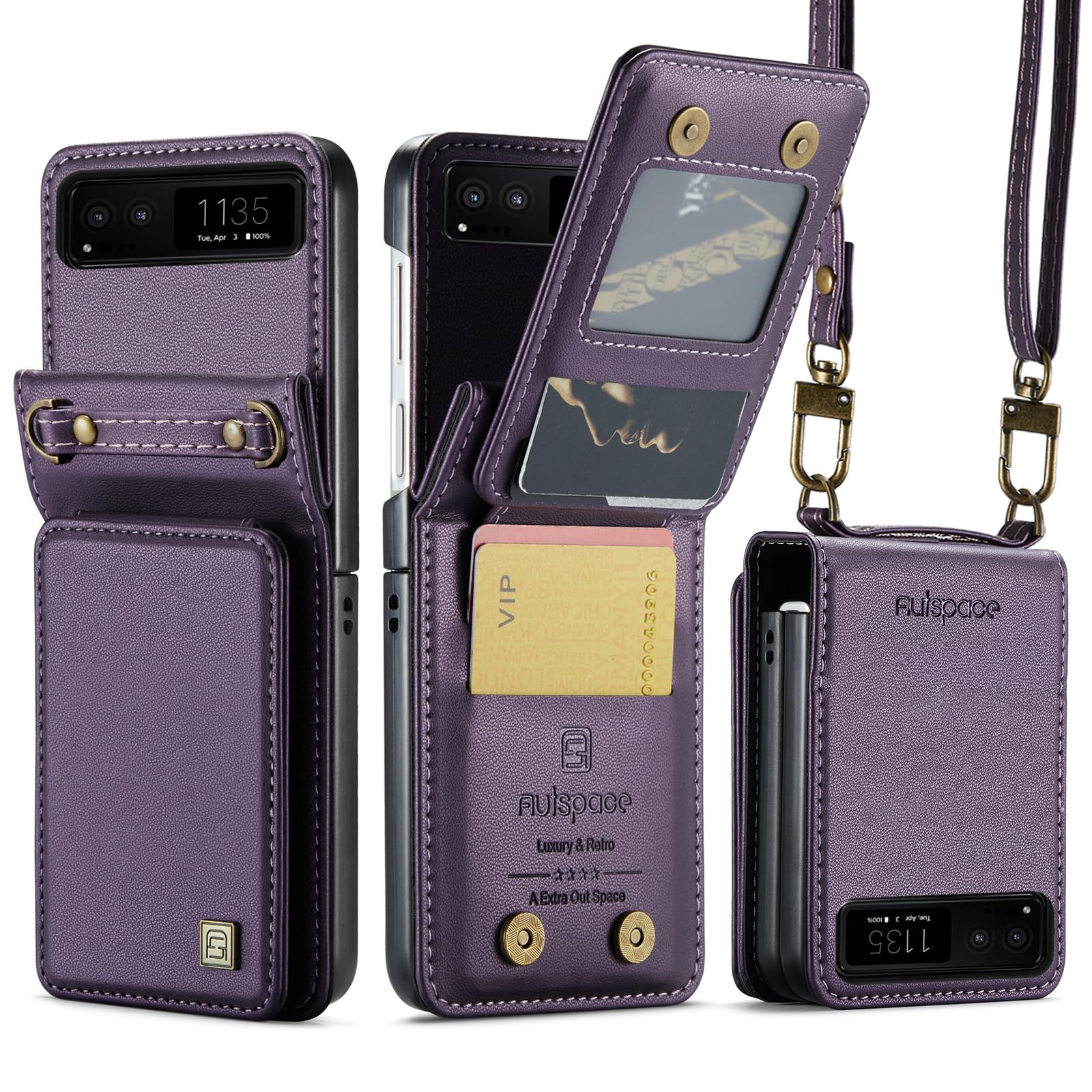 Amazon.com: YQODSZ for Motorola Razr 2023 Case with Card Holder ...