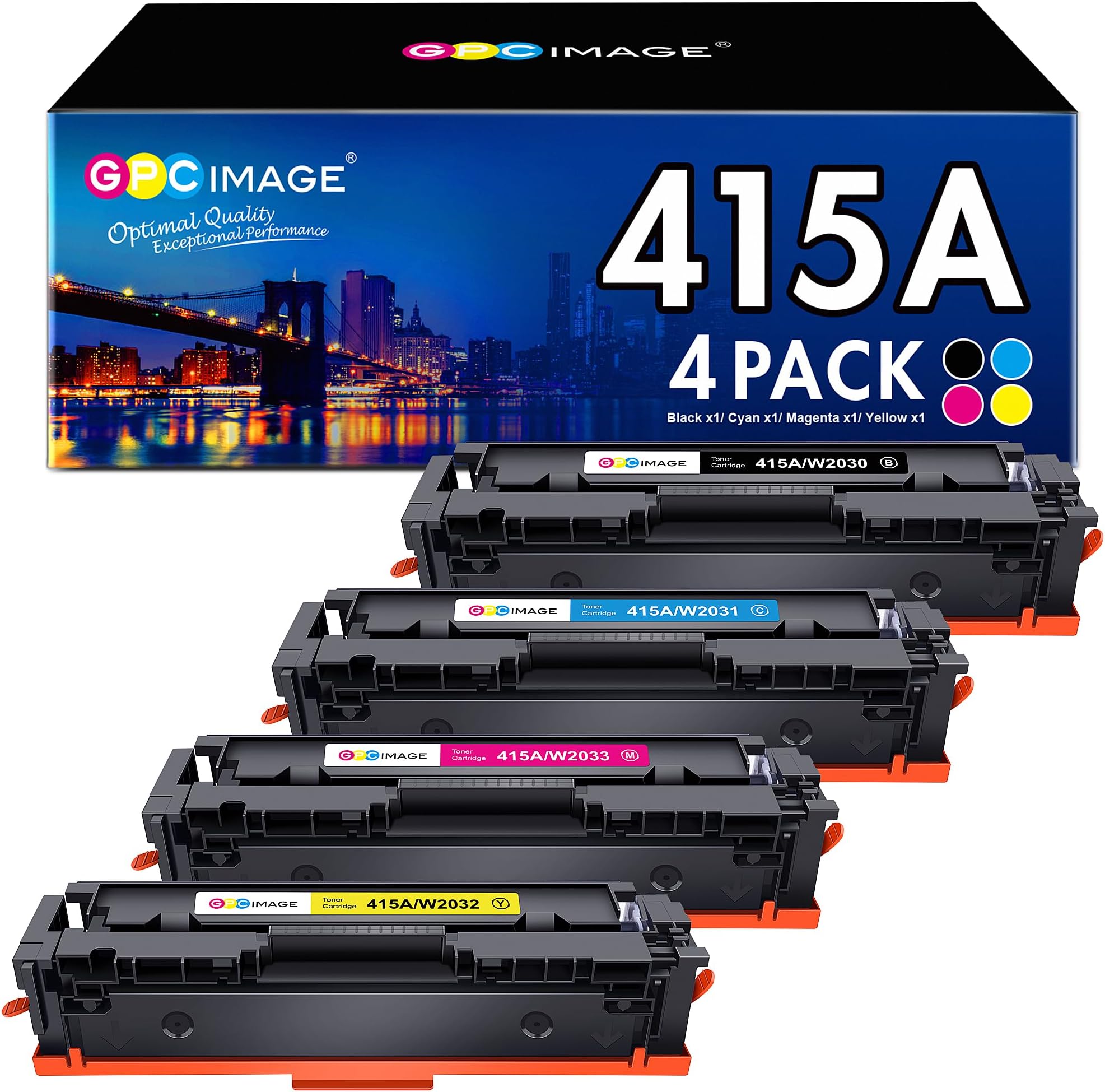 GPC Image 415A Toner Replacement for HP 415A 415X W2030A W2031A W2032A ...