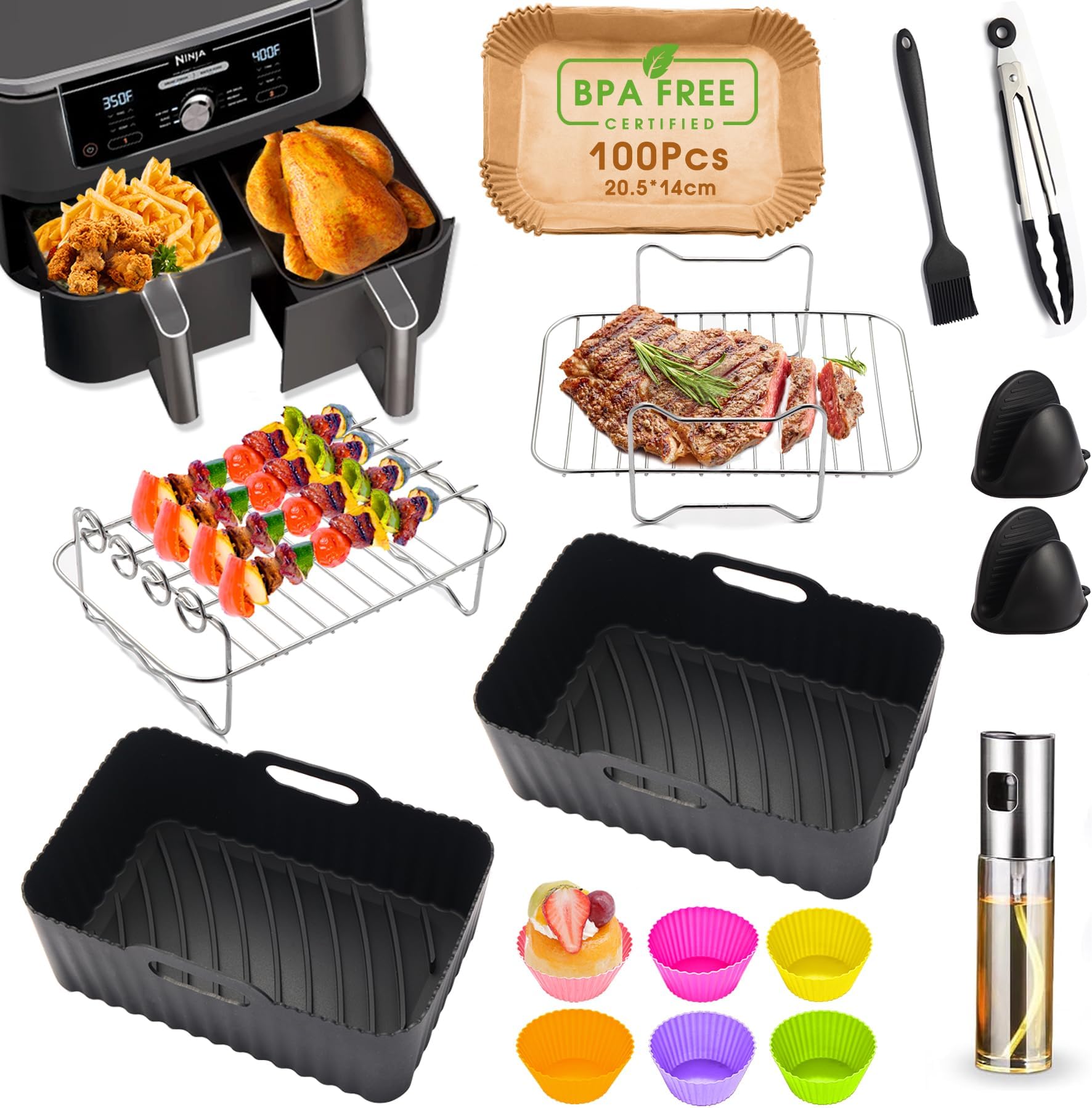 YAOYIN Moule Air Fryer, Accessoires Air Fryer pour Ninja AF400EU ...