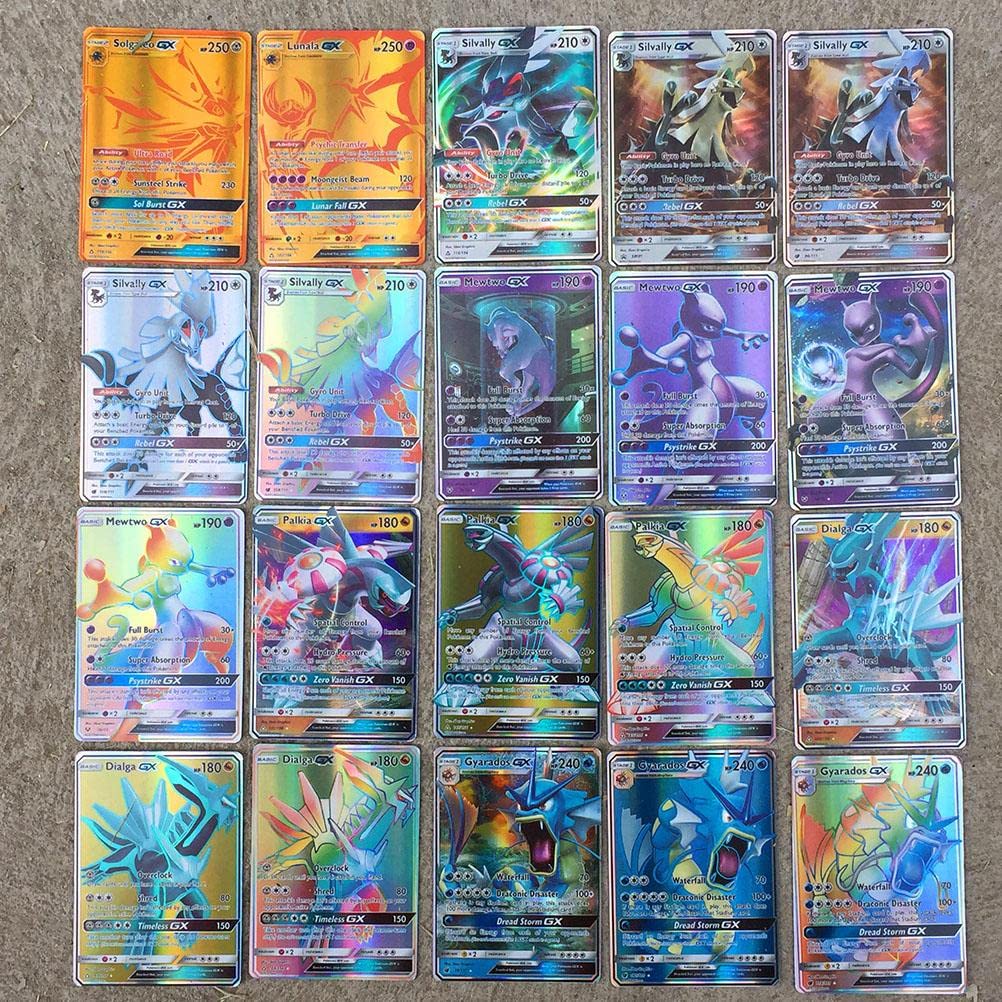 Buy Juego de cartas de Pokemon de 100 Uds, GX,EX,MEGA Cards versión en ...
