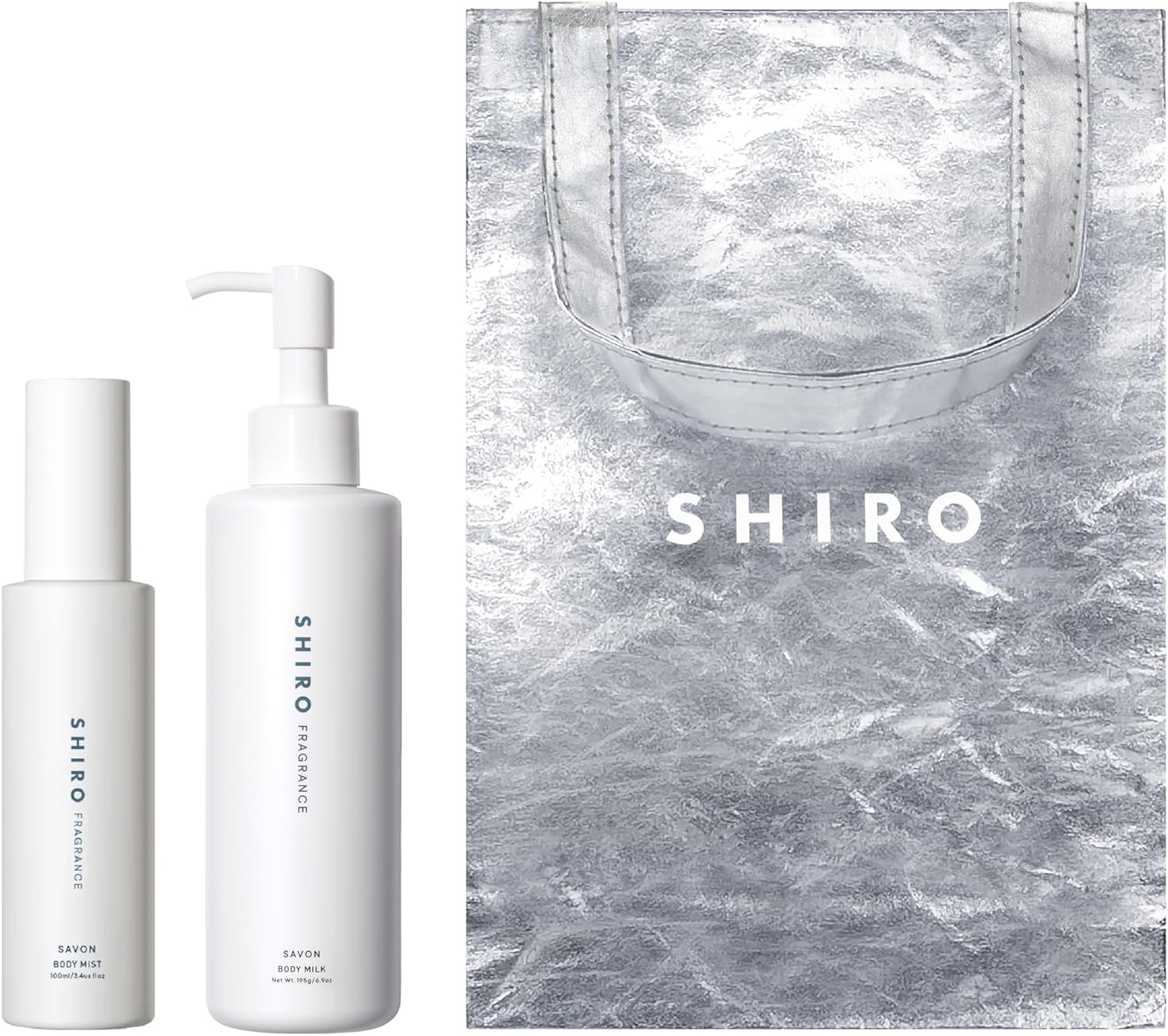 Amazon.co.jp: 【SHIRO公式ギフト】SHIRO サボン フレグランスボディケアキット ボディミスト 100mL＋ボディミルク 195g ギフトペーパーバッグ付き : ビューティー