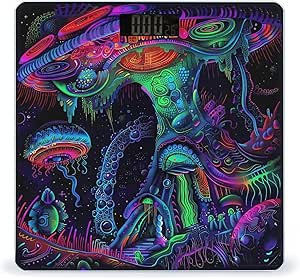 Amazon.com: Trippy Psychedelic Backdrop Scale for Body Weight Print ...