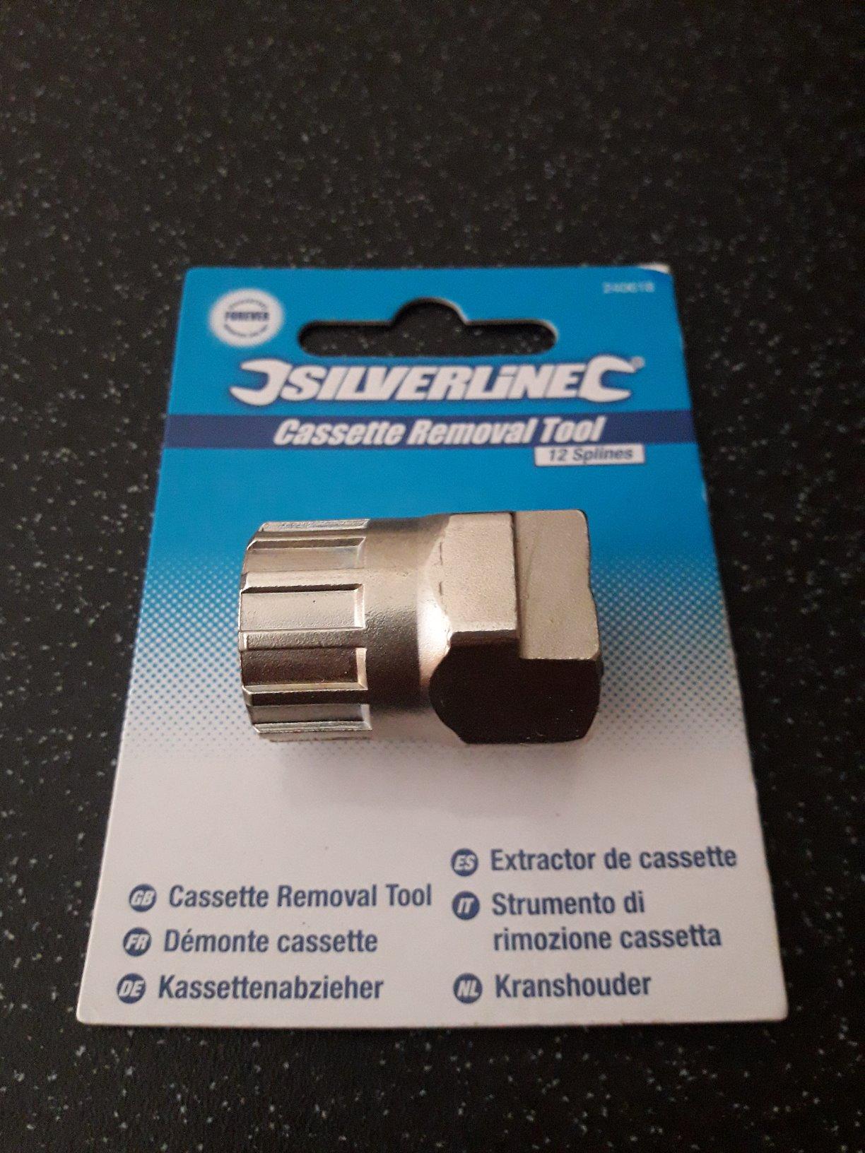 Silverline Cassette Removal Tool 12 Splines (240618) : Amazon.co.uk ...