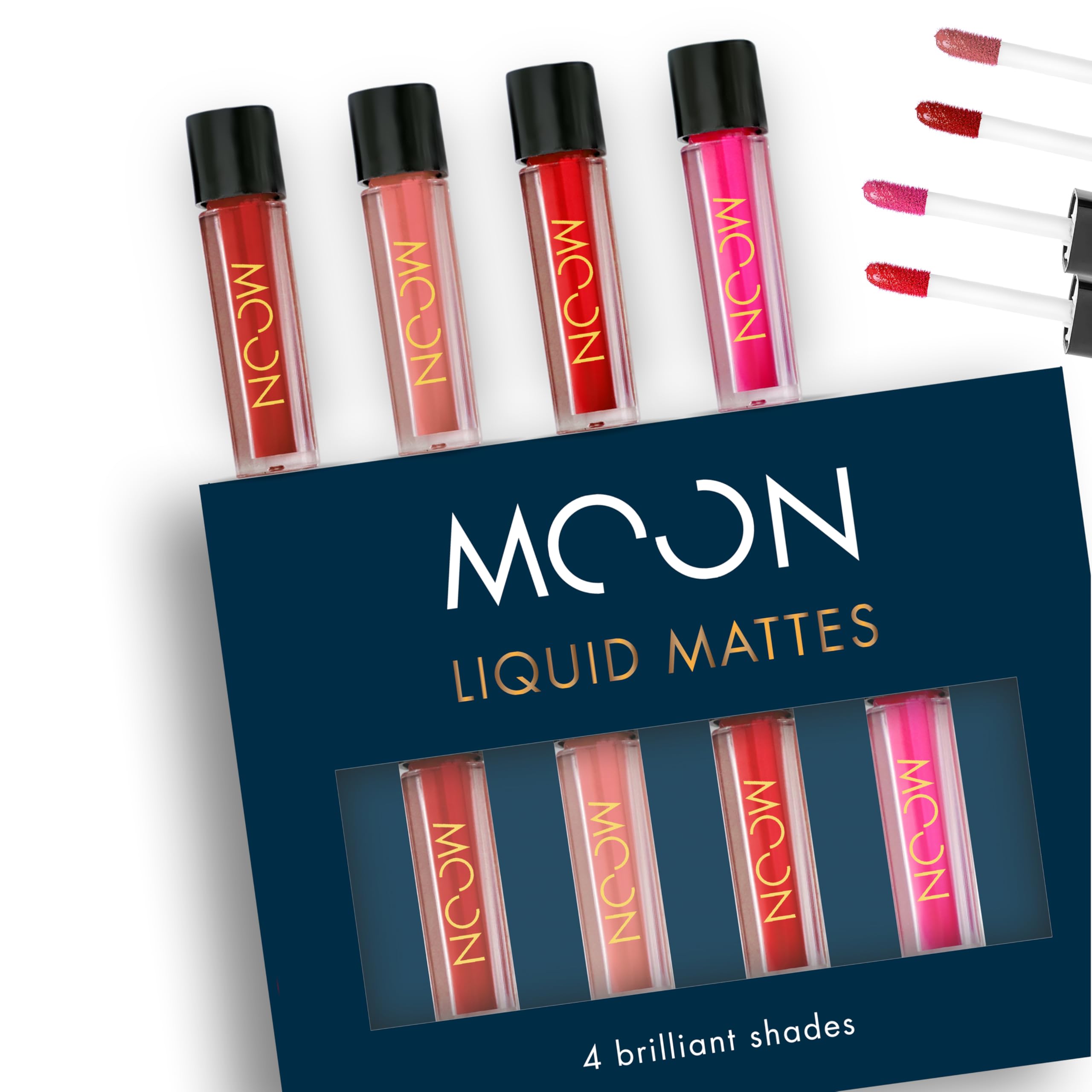 Buy MOON COSMETICS Matte Liquid Lipstick Combo - Transfer-Proof, Smudge ...
