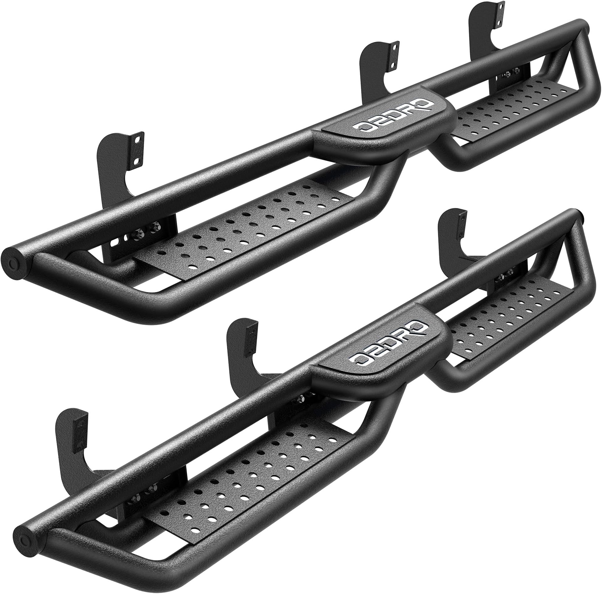 Amazon.com: OEDRO Running Boards with Two Stairs Design All-Steel Build ...