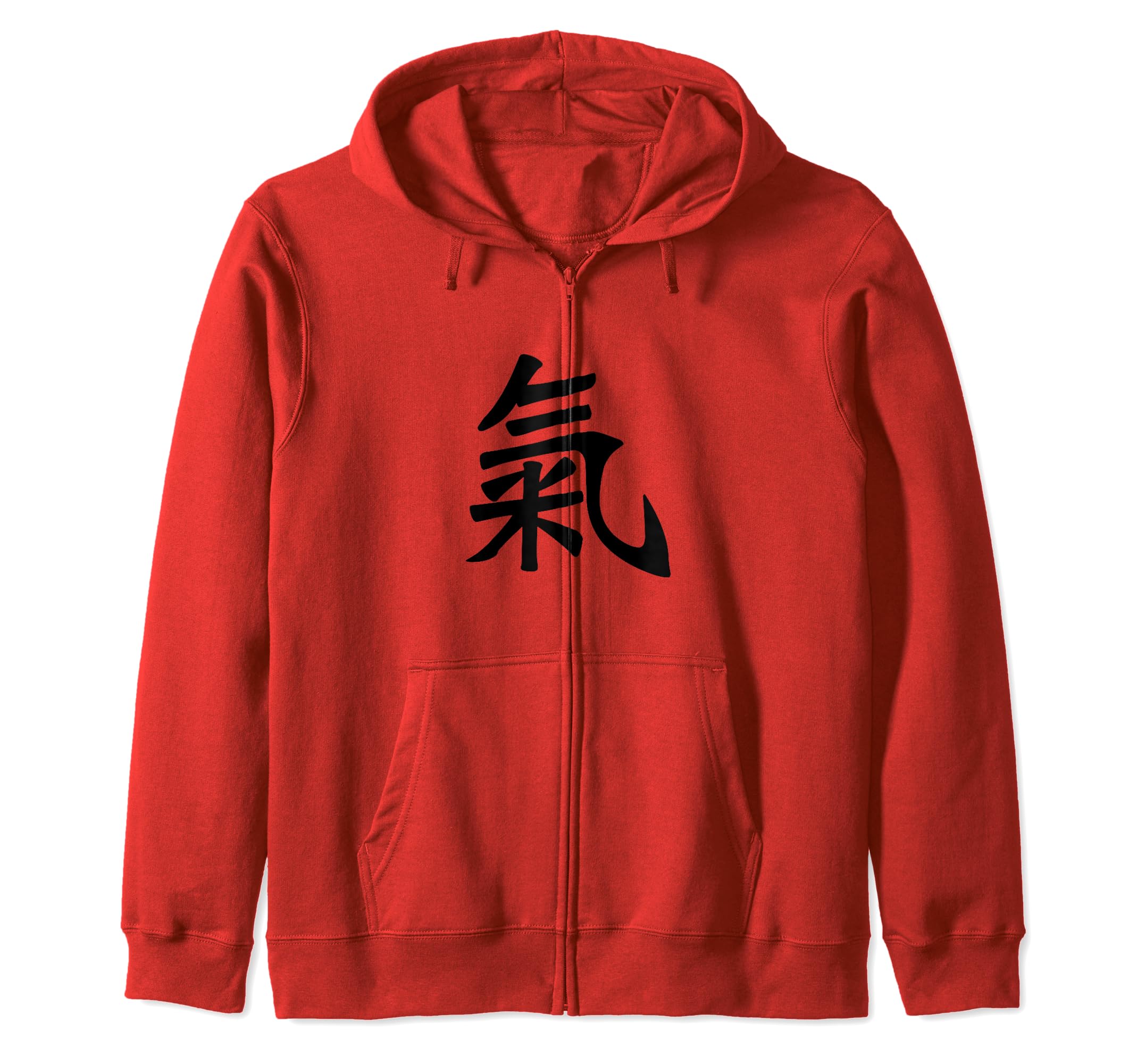Qi Energy (Qigong) Traditional Kanji Calligraphy Character Zip Hoodie ...