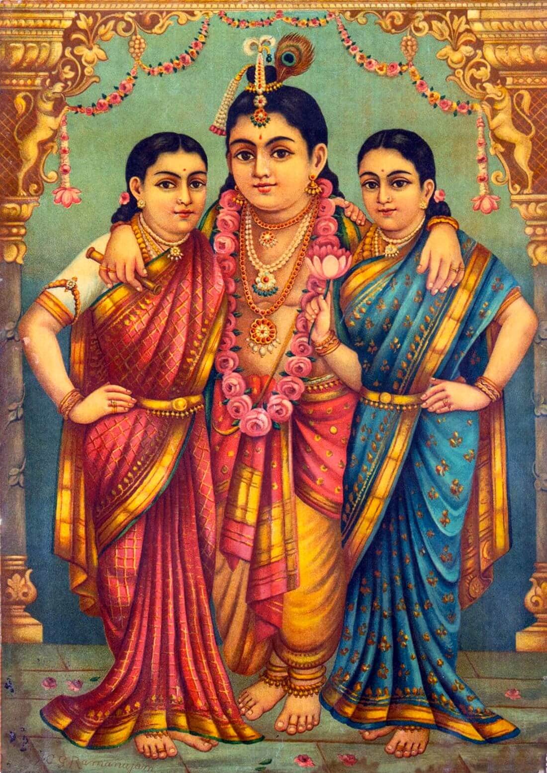 Tallenge Raja Ravi Varma Radha Rukmini Krishna C G Ramanujam ...