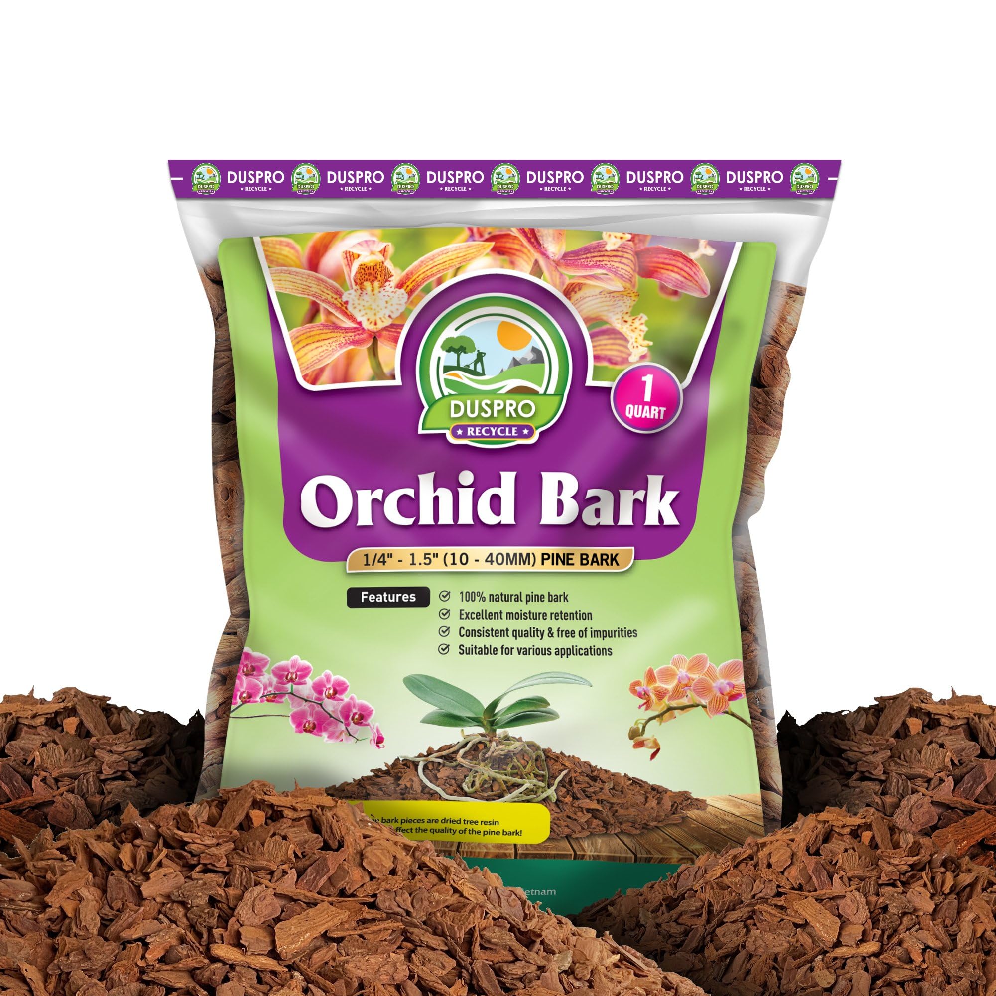 Amazon.com : DUSPRO Orchid Bark Bulk, Fine Orchid Bark for Plants ...