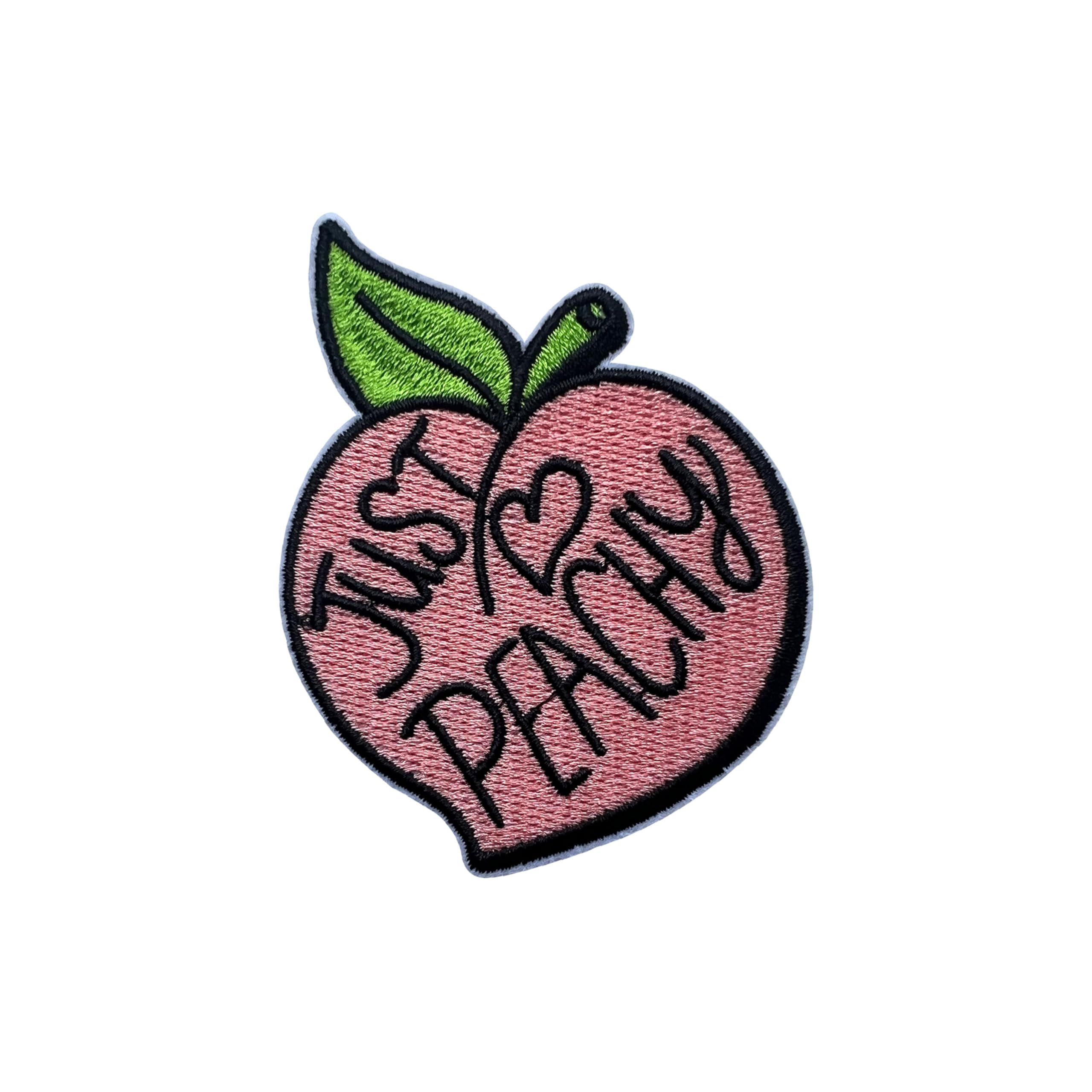 Amazon.com: SANSFIUS Just Peachy Patch, Size 3" Sew On Patches, Funny ...