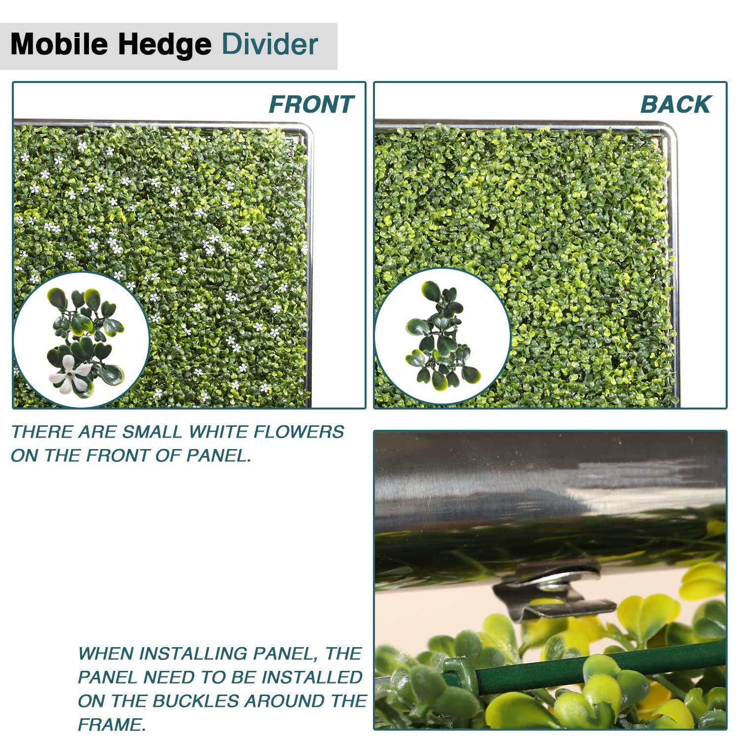 Snapklik.com : ECOOPTS H60 X W40 Artificial Plant Hedge Room Divider