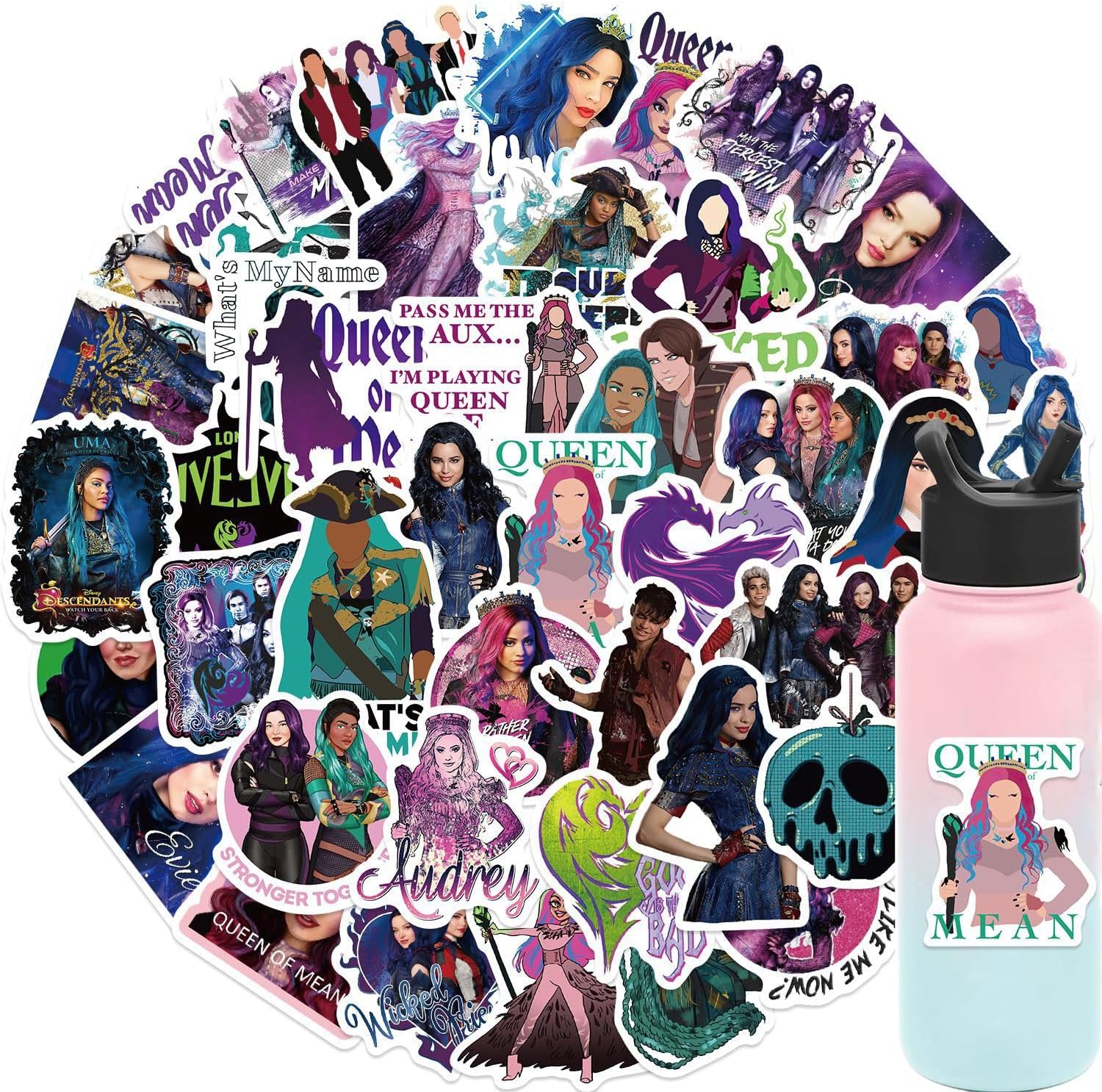 Amazon.com: JXJMYU 50pcs Classic Movie Descendants Stickers Pack ...