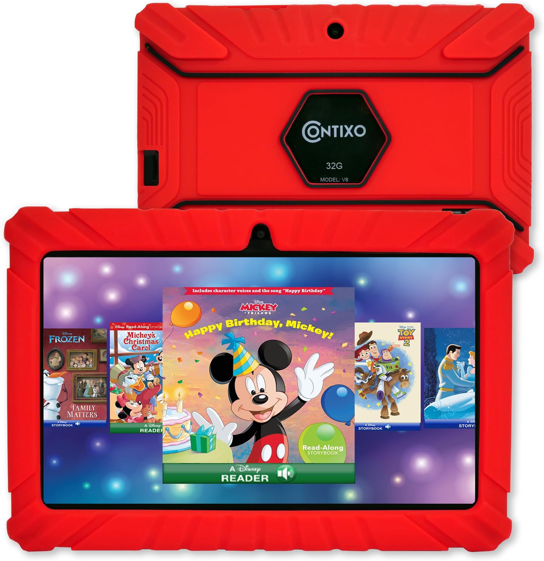 Amazon.com : Contixo Kids Toddler Tablet - V8, 7" Android 11, Disney ...