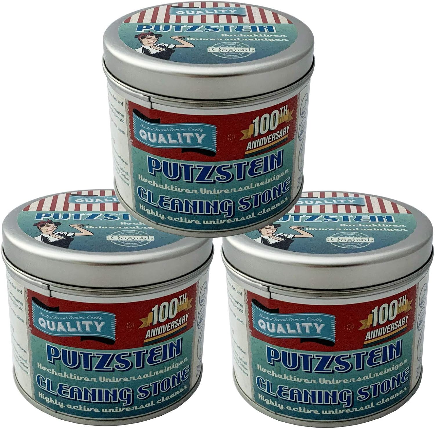 Iloda® 3X 350g original bewährter Putzstein in historischer Metalldose ...