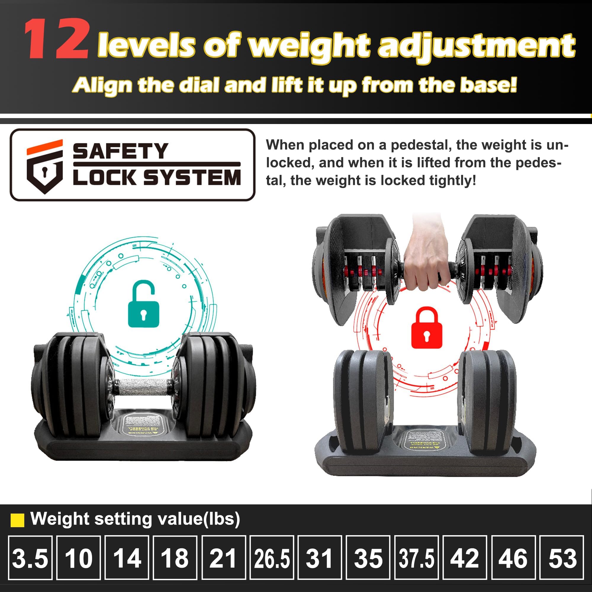 BODYTECH 53LBS Quick Adjust Dumbbell Review: Fast, Safe & Space-Saving ...