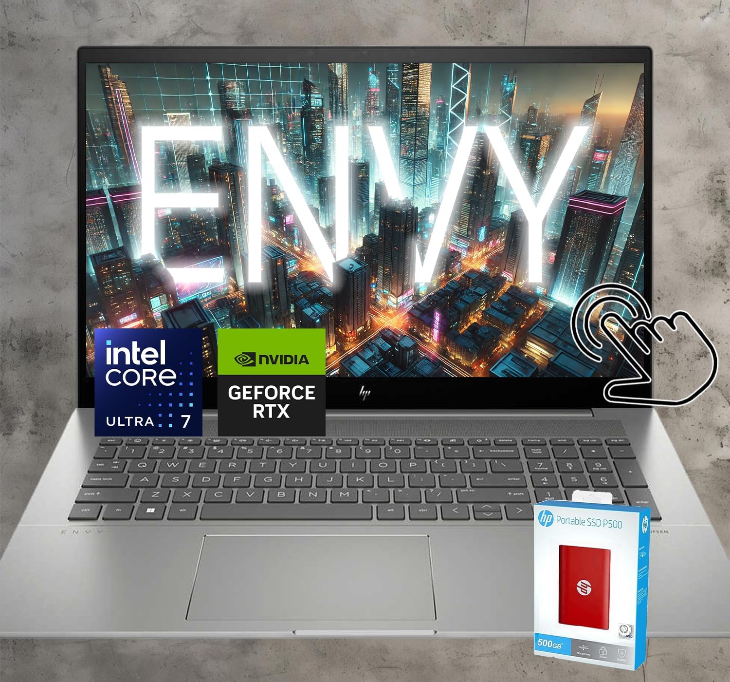 Amazon.com: HP Envy 17.3 FHD Touch Laptop | Intel Ultra 7 155U | RTX ...