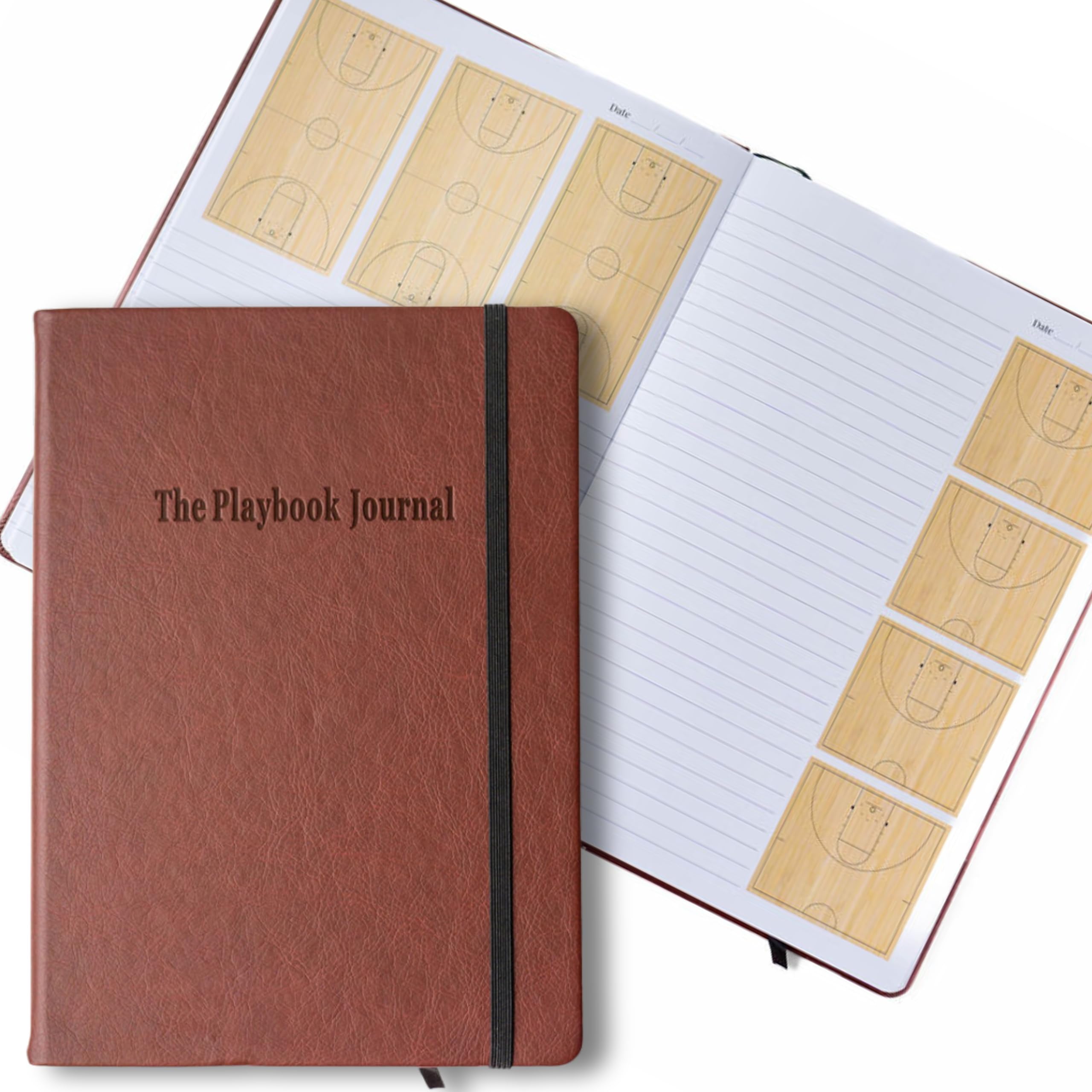 Amazon.com : THE PLAYBOOK JOURNAL: Basketball Court Edition- Large ...