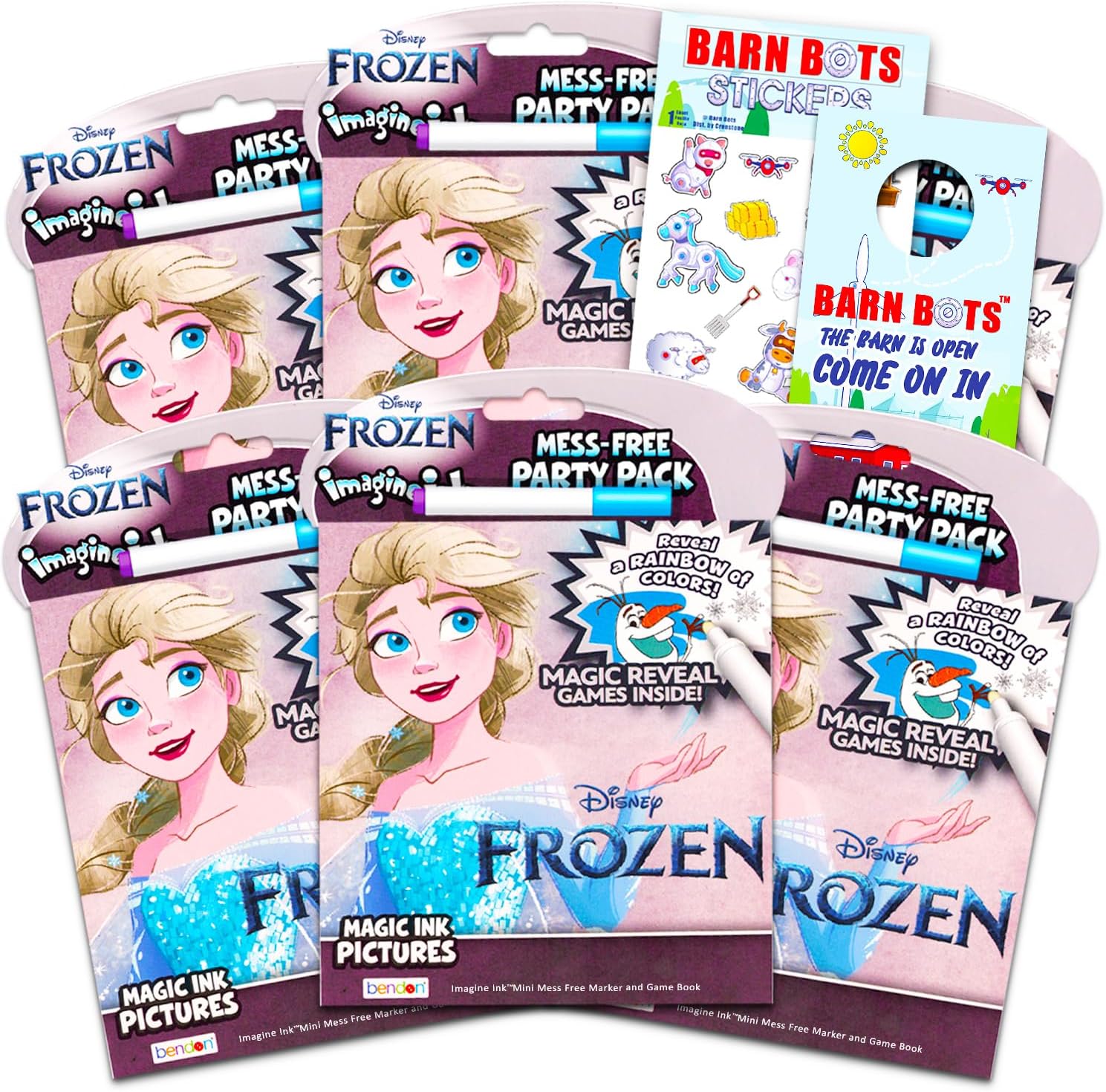 Amazon.com: Disney Frozen Imagine Ink Coloring Book Set for Kids - 6 ...
