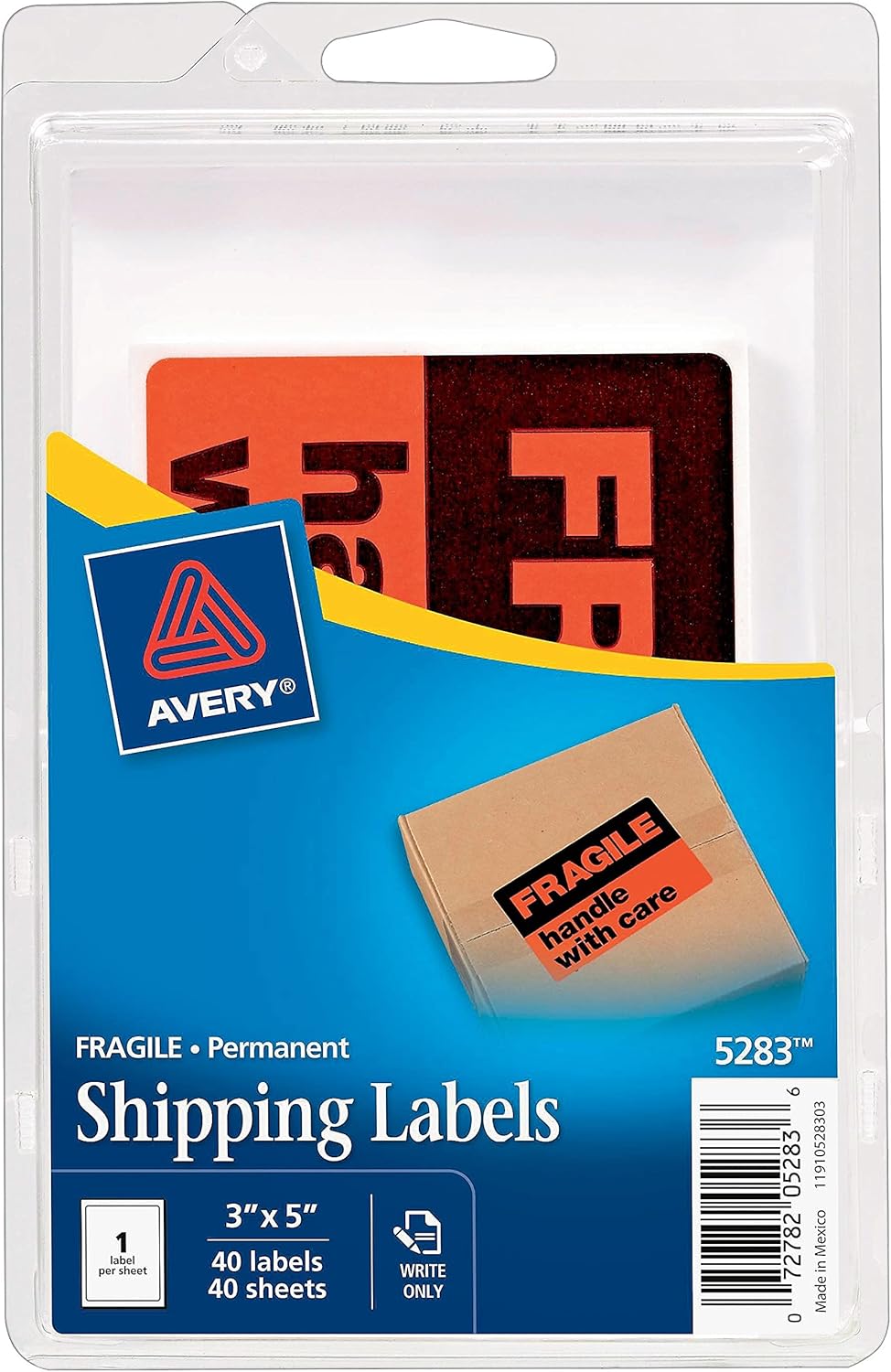 Amazon.com : Avery Fragile Handle with Care Shipping (5283) : All ...