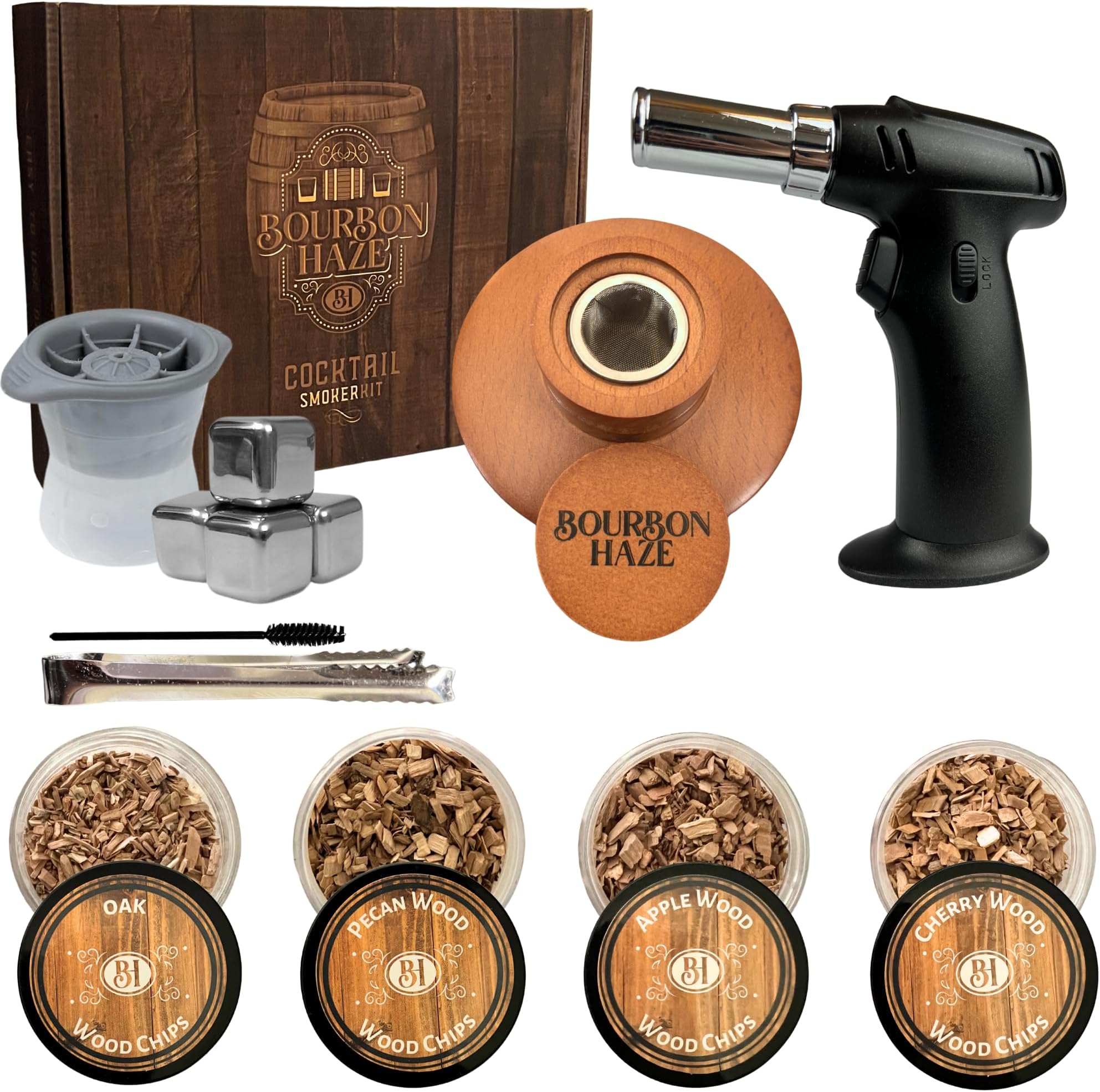 Amazon.com : Bourbon Haze Cocktail Smoker Kit with Torch - Drink Smoker ...