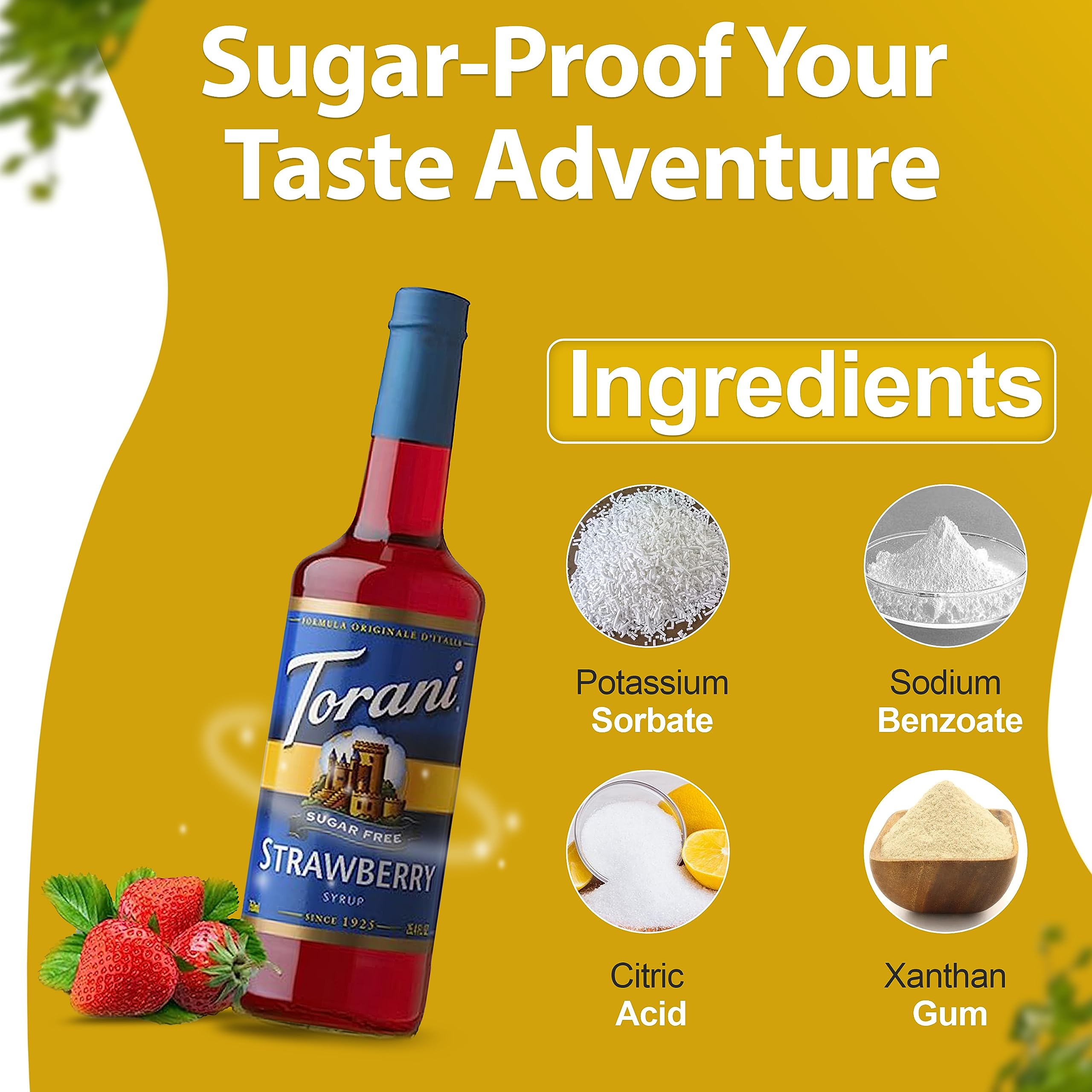Snapklik.com : Torani Sugar-Free Syrup Trio - Peach, Strawberry ...