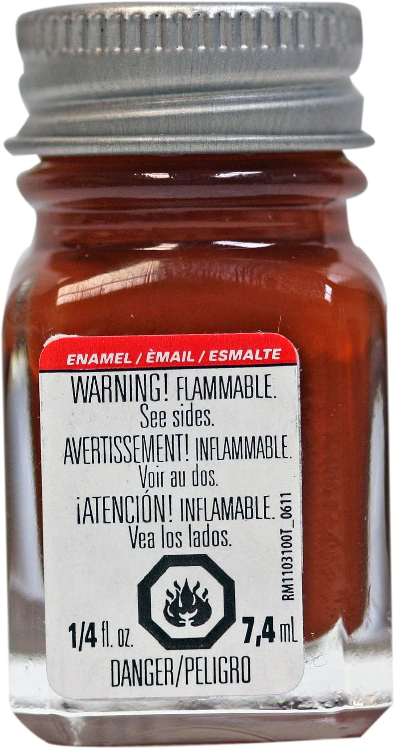 Testors Corp. Enamel 1/4 oz Rust TES1185TT Plastics Paint Enamels