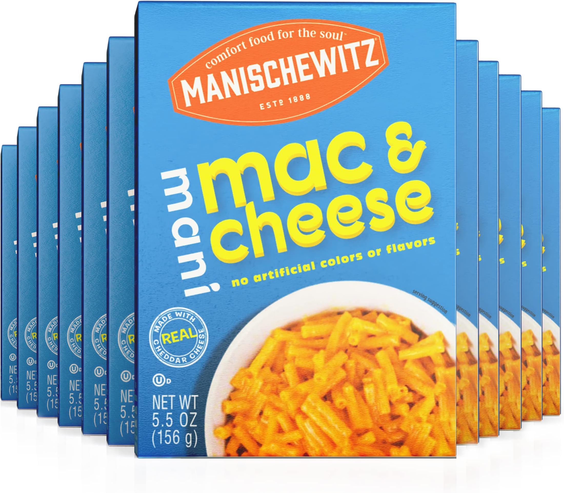 Amazon.com : Manischewitz Kosher Mac & Cheese, 5.5oz (8 Pack) Made with ...