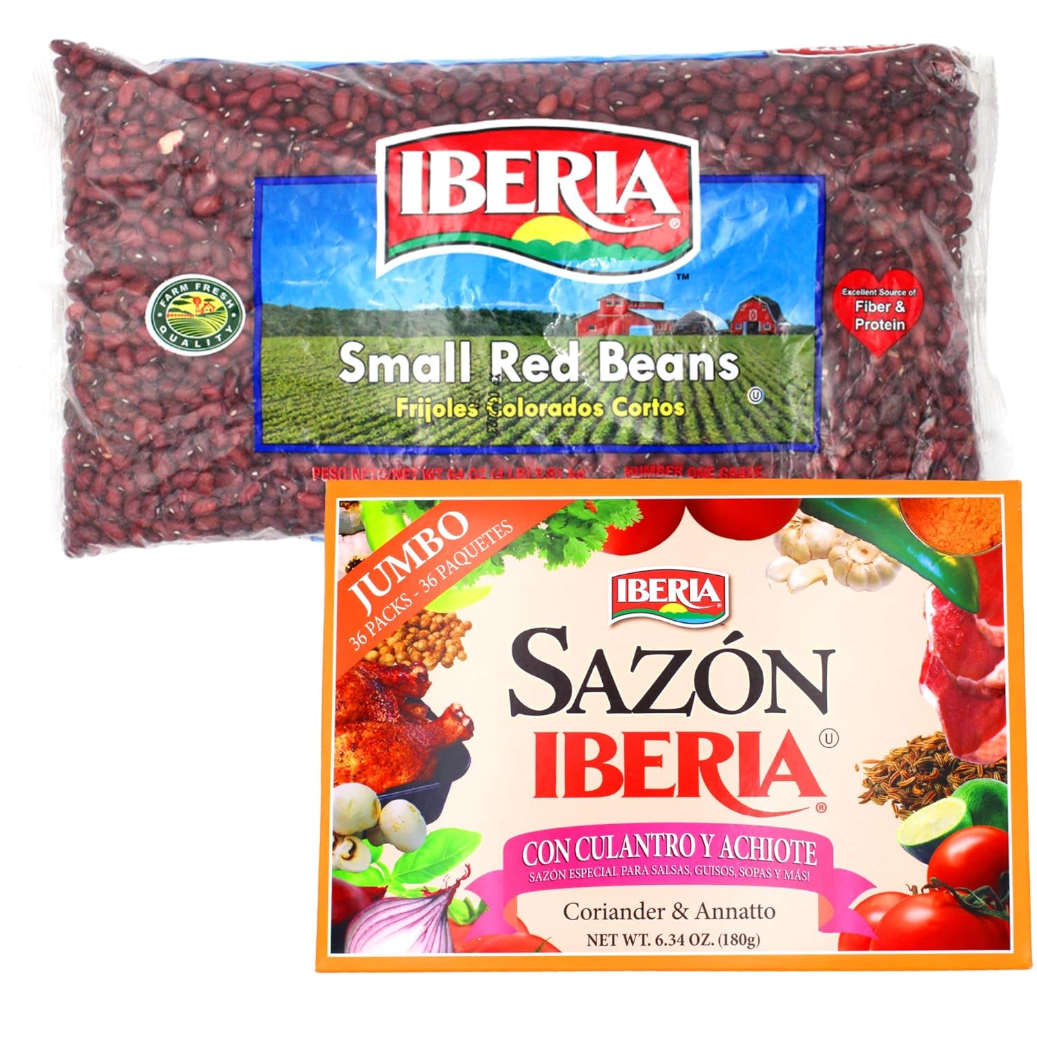 Amazon.com: Sazon Iberia Jumbo Pack with Coriander and Achiote 6.34 Oz ...