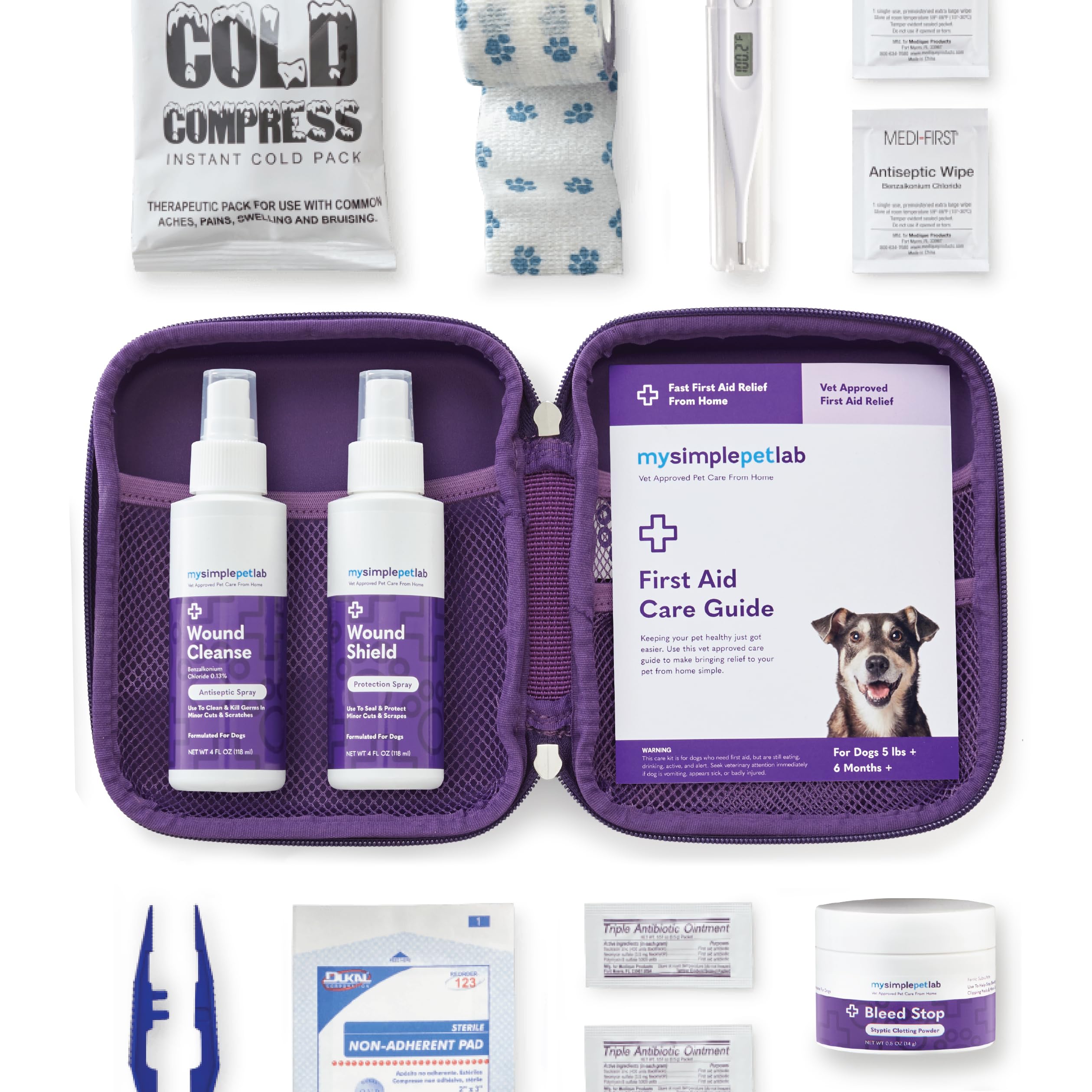 MySimplePetLab Bubbacare MySimplePetLab Dog First Aid Kit | First Aid ...