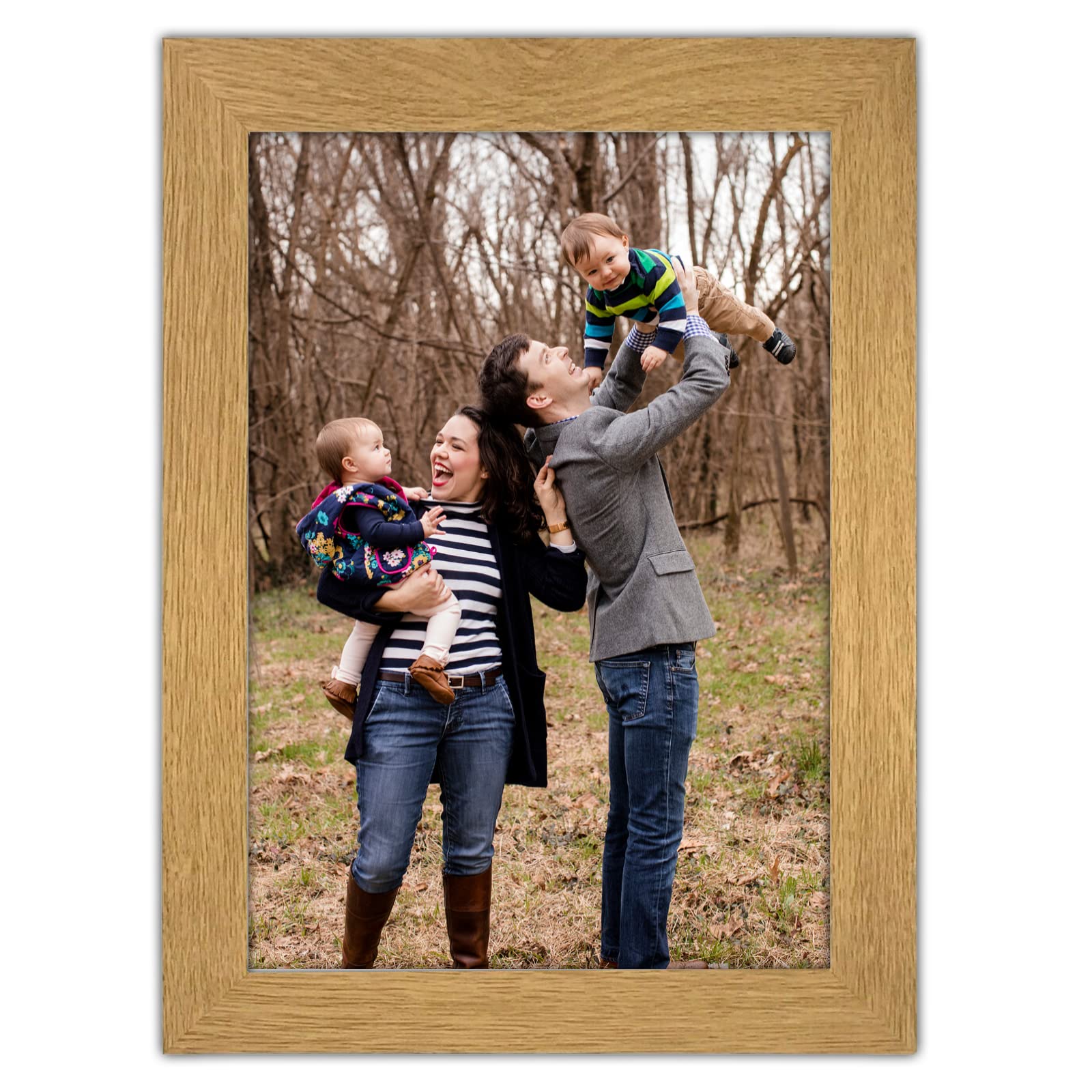 SM Decor Oak A4 Picture Frame - Freestanding and Wall Mounted Photo ...