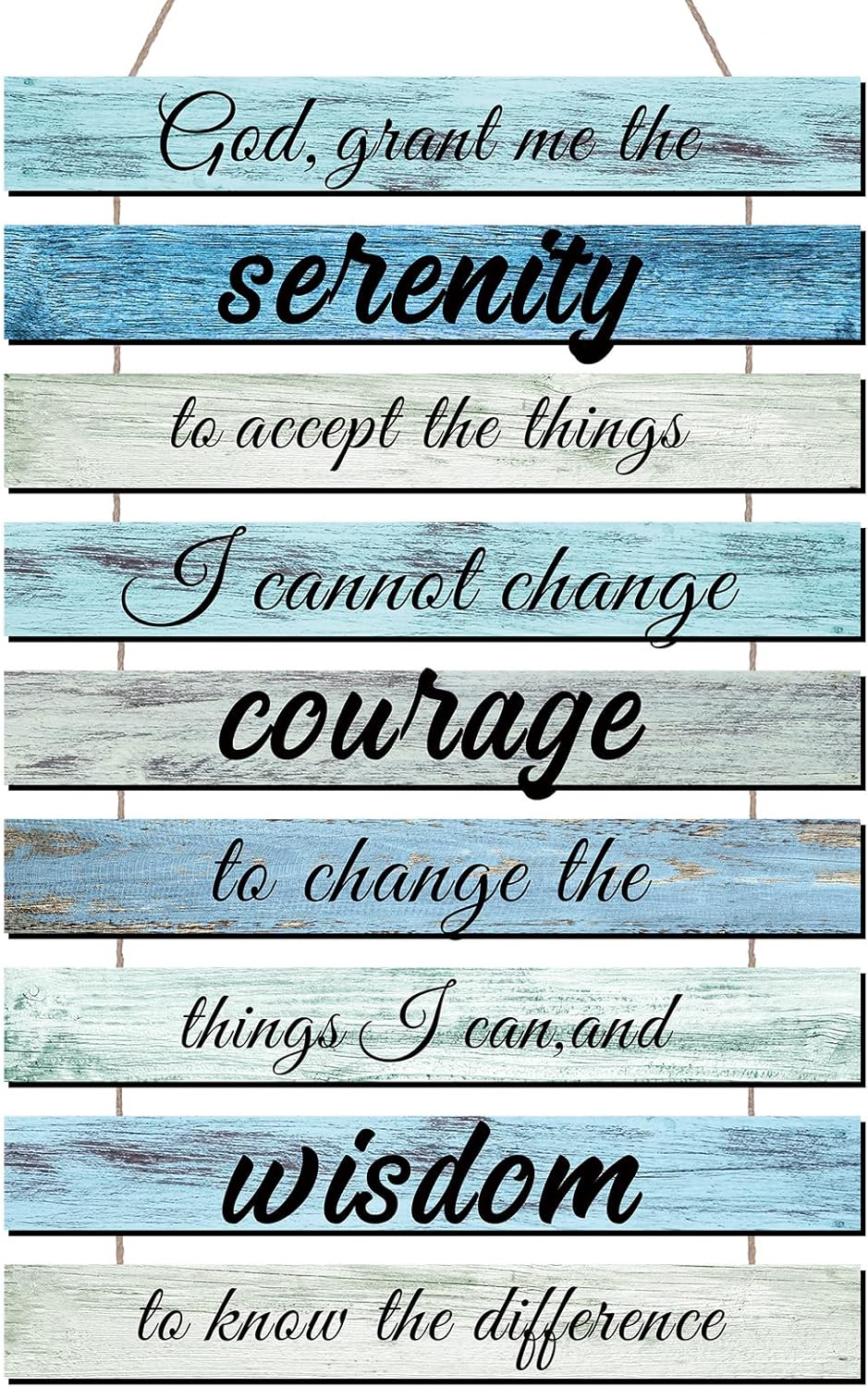 Amazon.com: Serenity Prayer Wall Decor House Warming Wall Art Bible ...