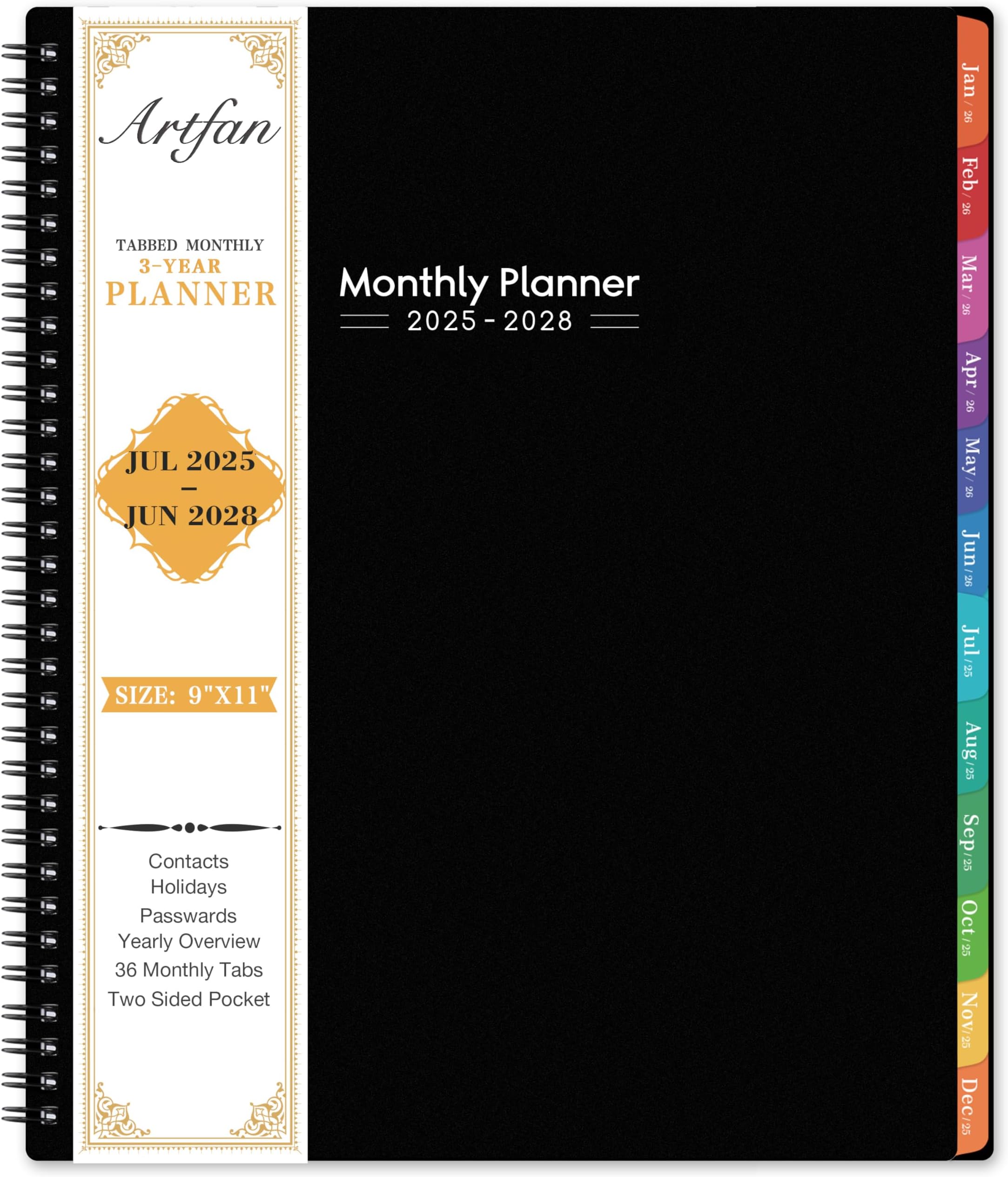 Amazon.com : 2025-2028 Monthly Planner- 3 Year Planner/Calendar 2025 ...