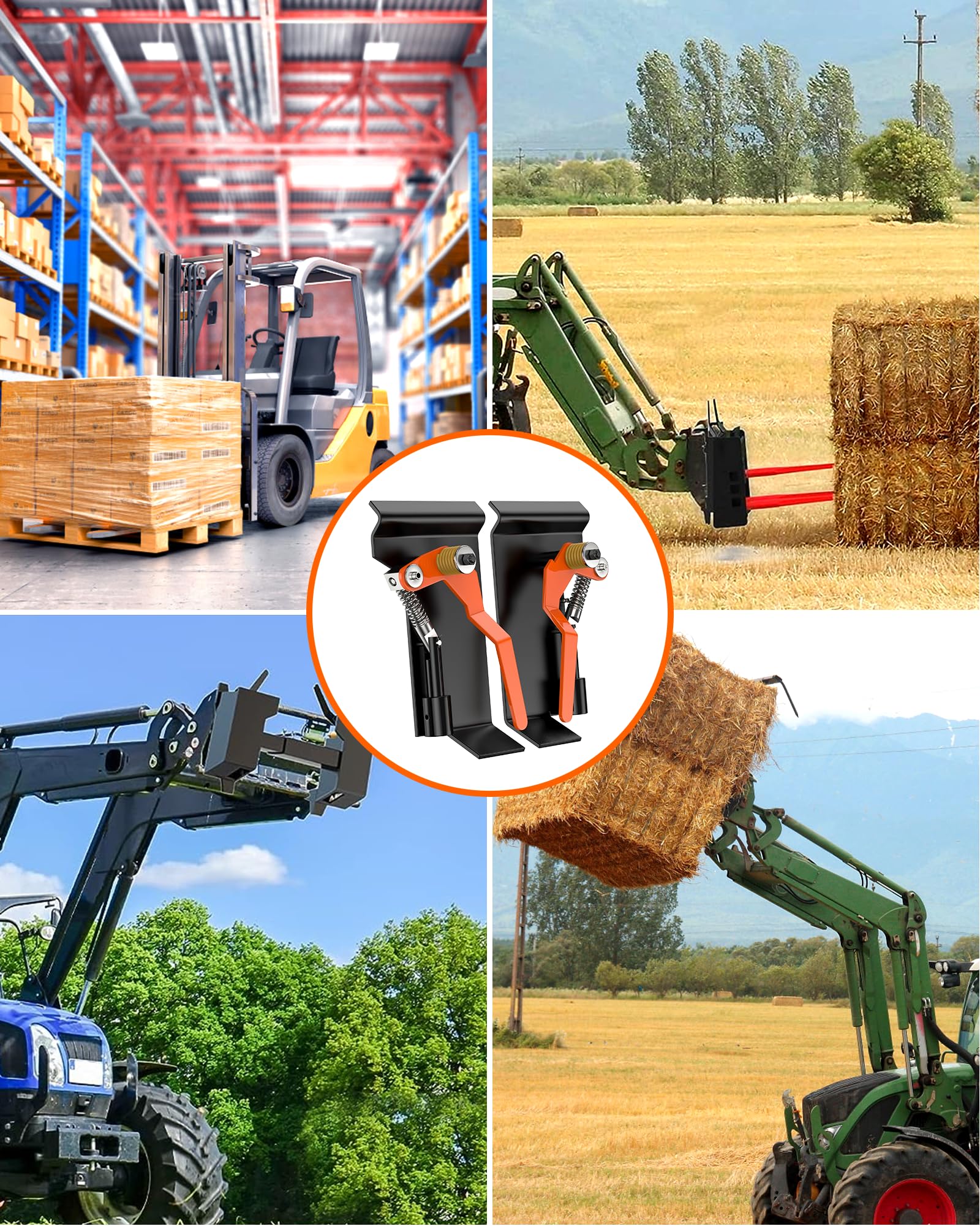 Snapklik.com : DEXSO Skid Steer Quick Tach Attach Conversion Adapter ...