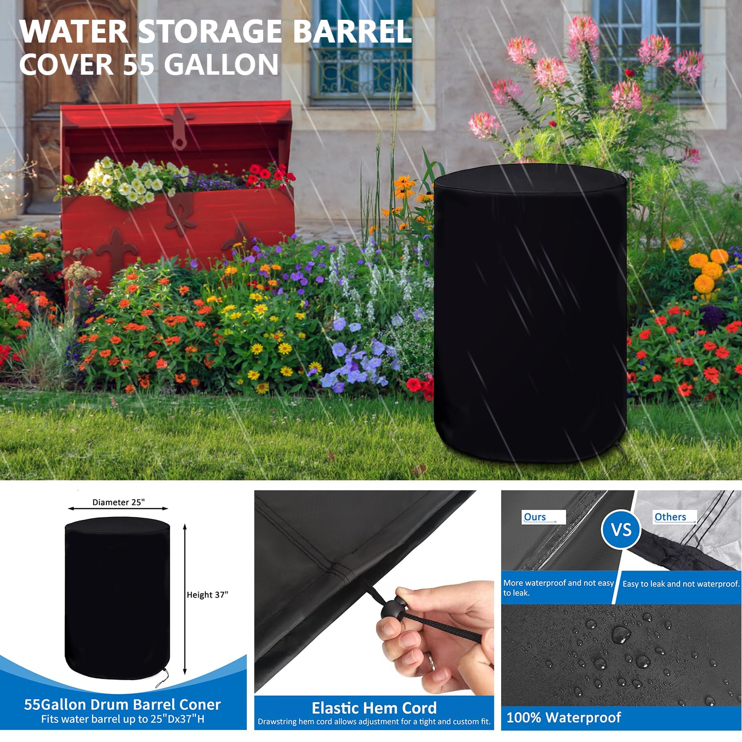 55 Gallon Water Barrel Covers Generic 8 Pcs Outer Wire Chemical Barrel