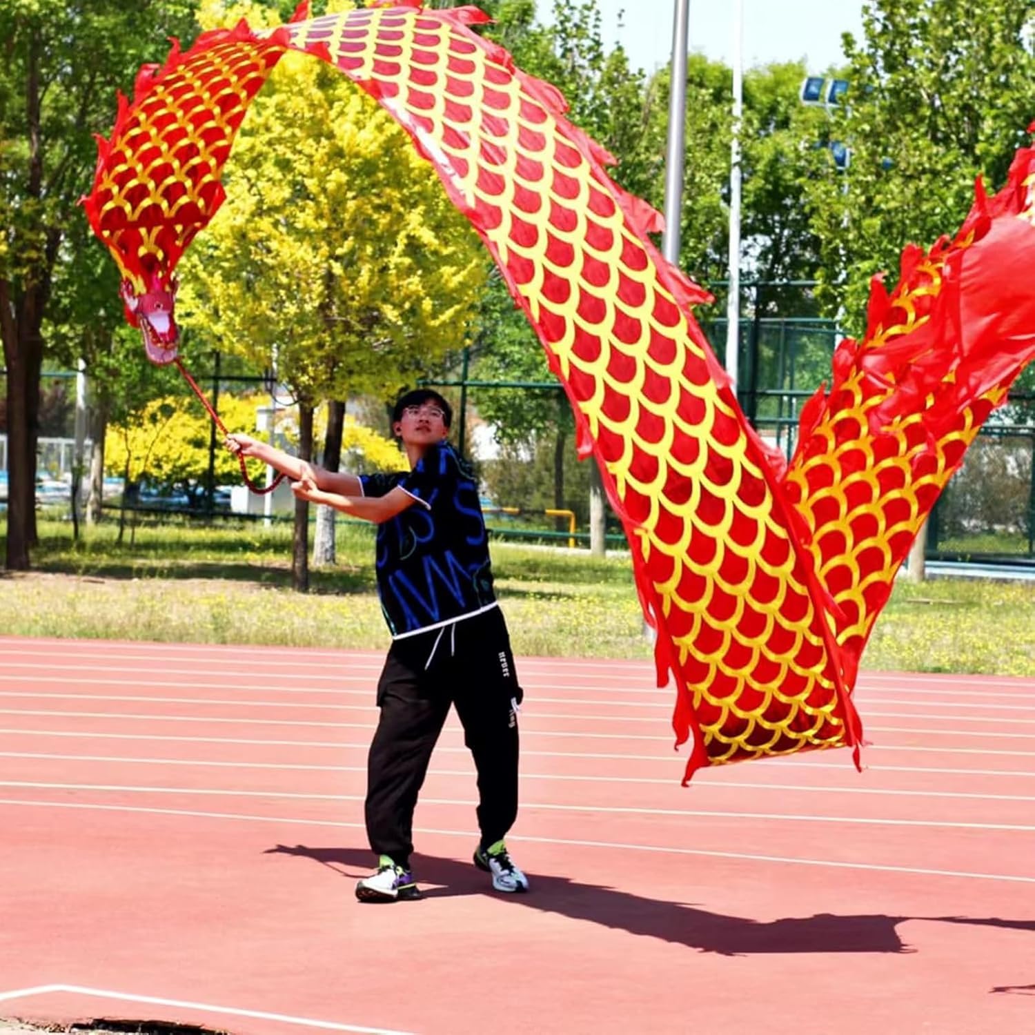 Amazon.co.jp: Chinese Dragon Dance Ribbon Dragon Dance Ribbon Chinese ...