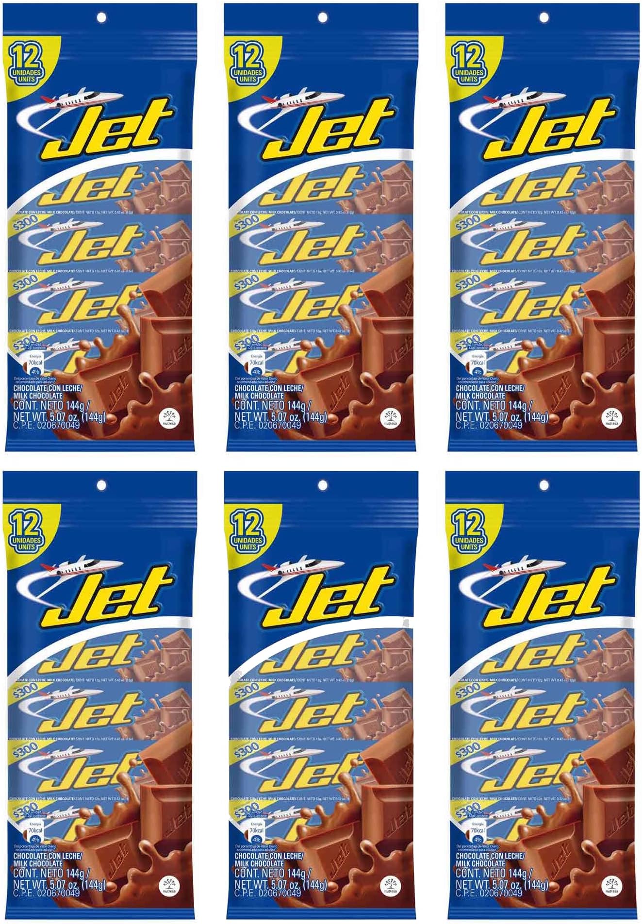 Amazon.com : Jet Milk Chocolate - 24 units box : Candy And Chocolate ...