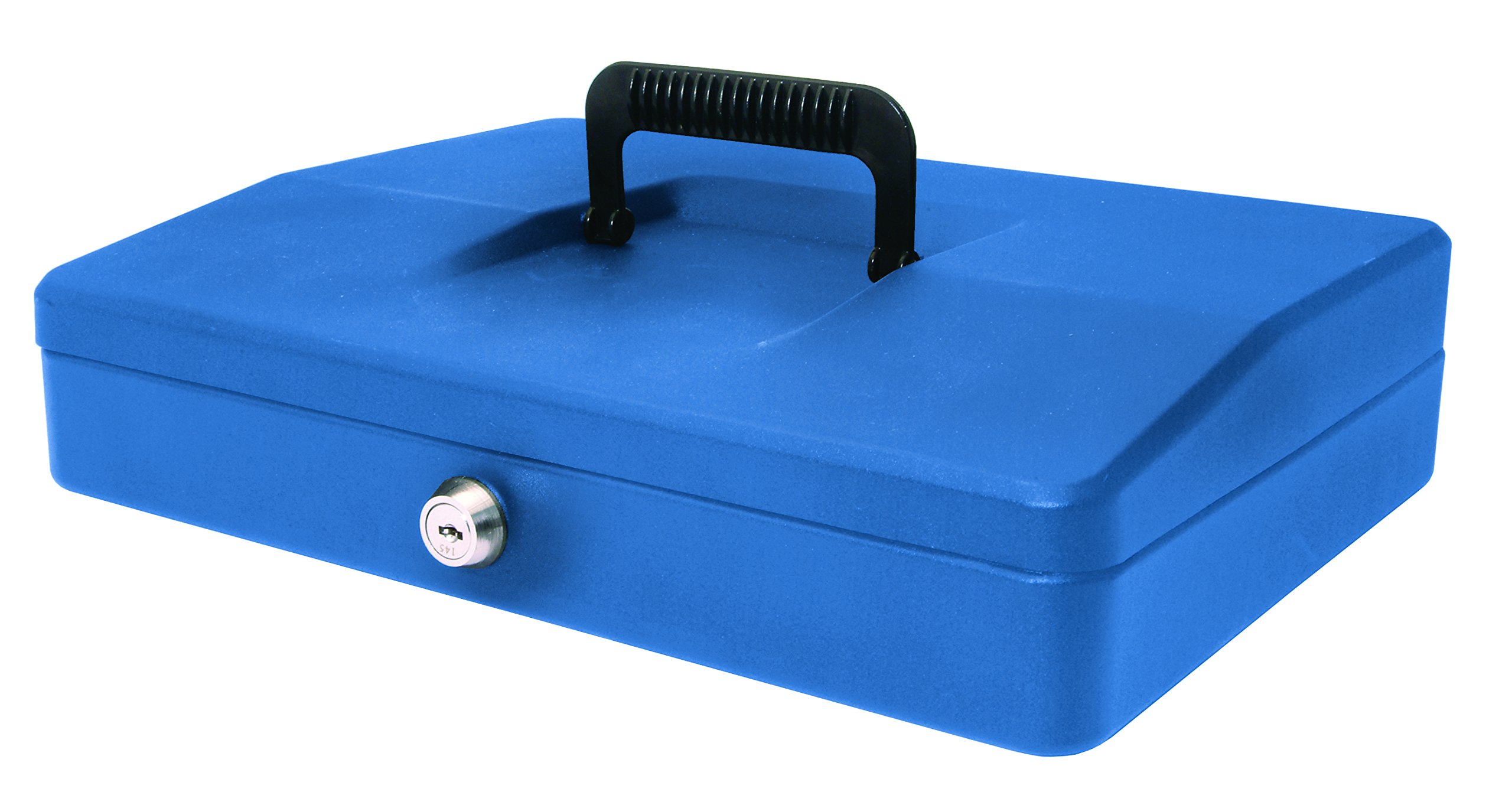 Helix 12 inch Cash Box with Removable Coin Tray - Blue : Amazon.co.uk ...