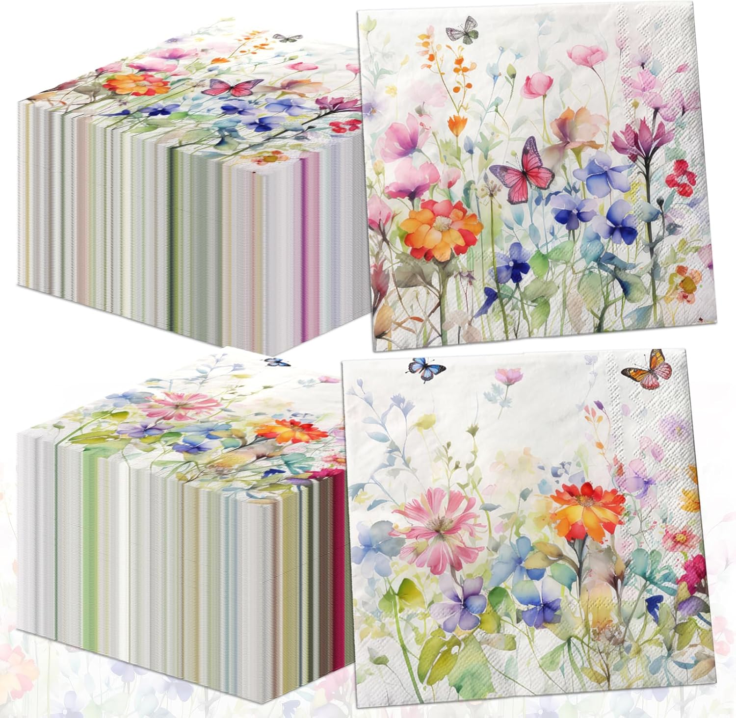 Amazon.com: Wildflower Napkins,Wildflower Baby Shower Decorations ...