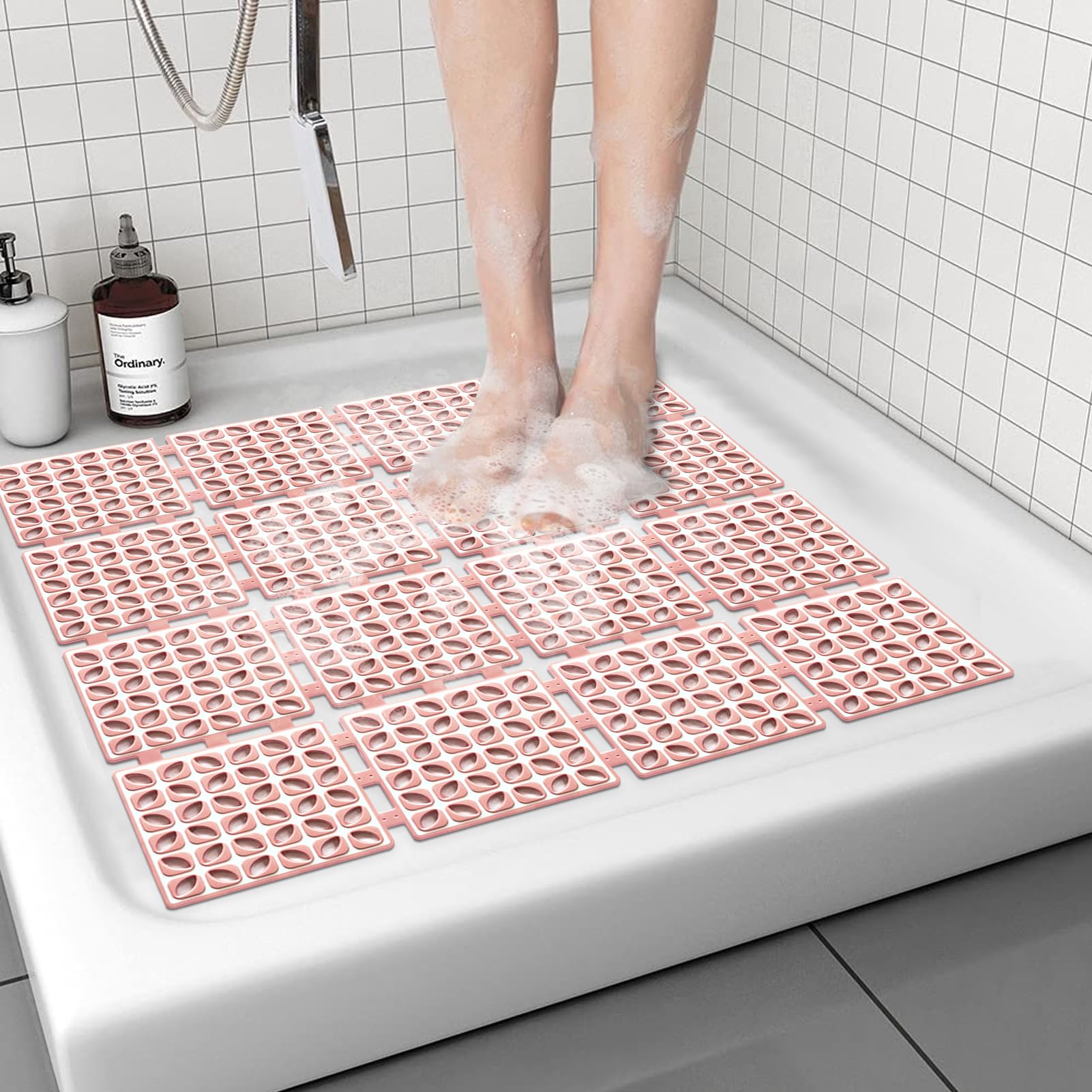 Amazon.com: LNOND Square Shower Mat, Rubber Stall Mat for Showers Anti ...