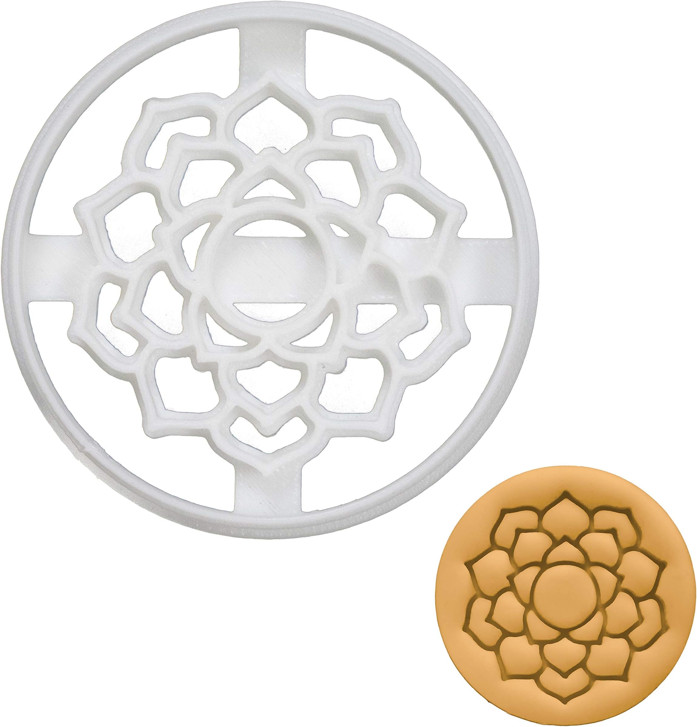 Amazon.com: Yoga Chakras cookie cutter (Design: Sahasrara), 1 piece ...