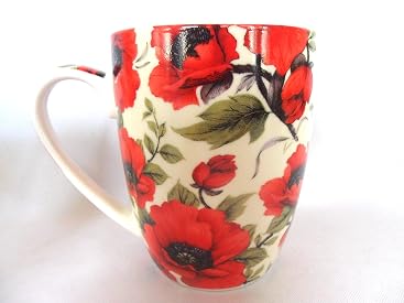Heron Cross Pottery "Abbeydale Collection" Set of 6 Aspen China Mugs in ...