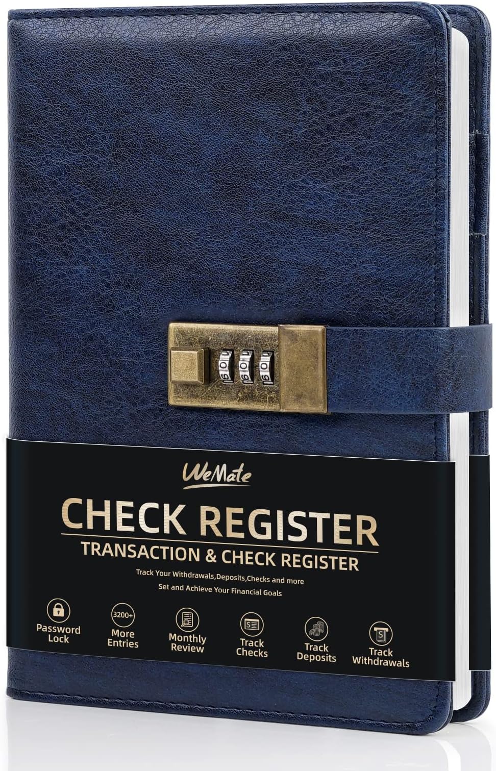 Amazon.com : WEMATE Hardcover Check Registers, Personal Checkbook ...